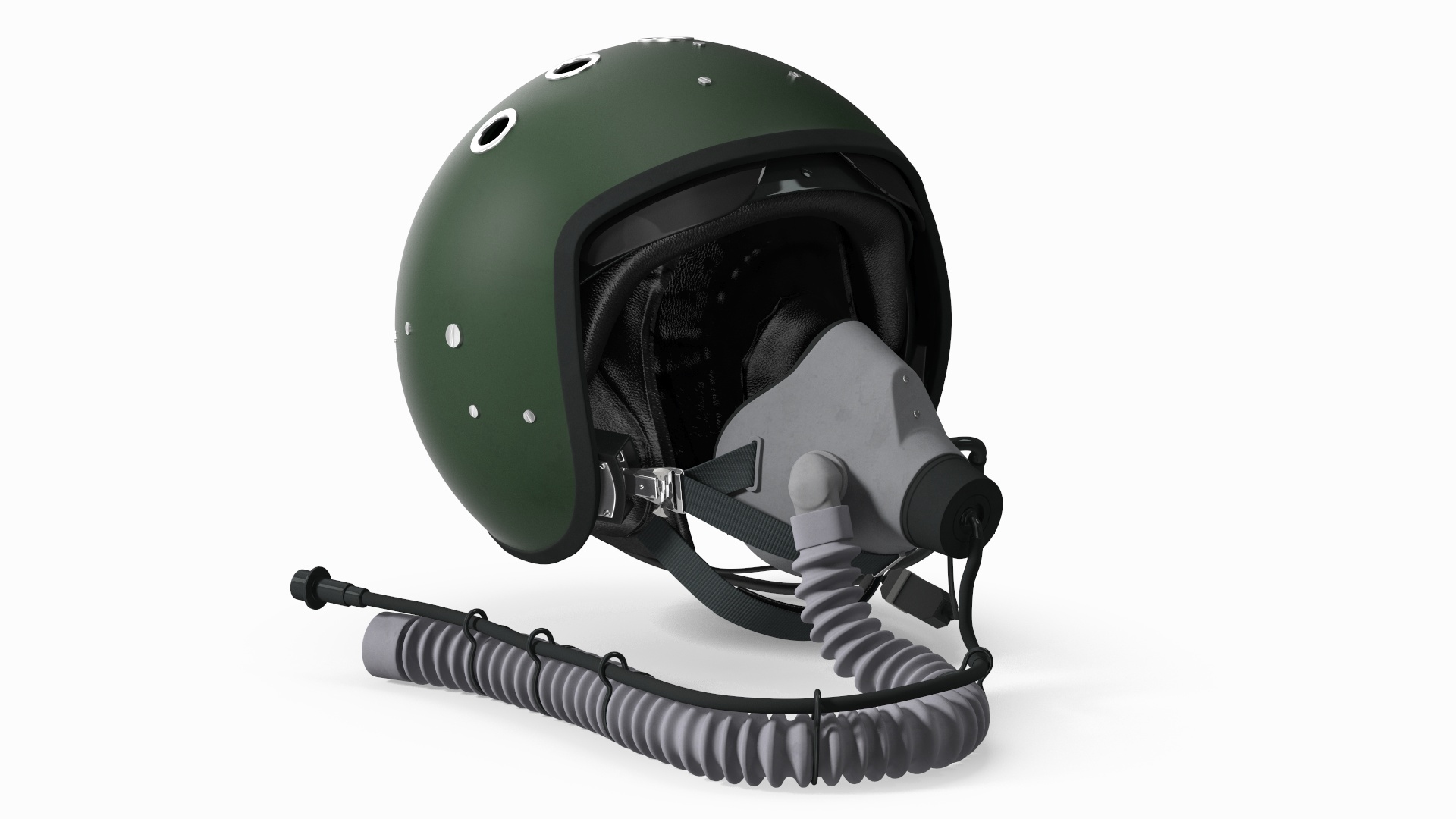Pilot Helmet With Oxygen Mask 3D Model - TurboSquid 2387460
