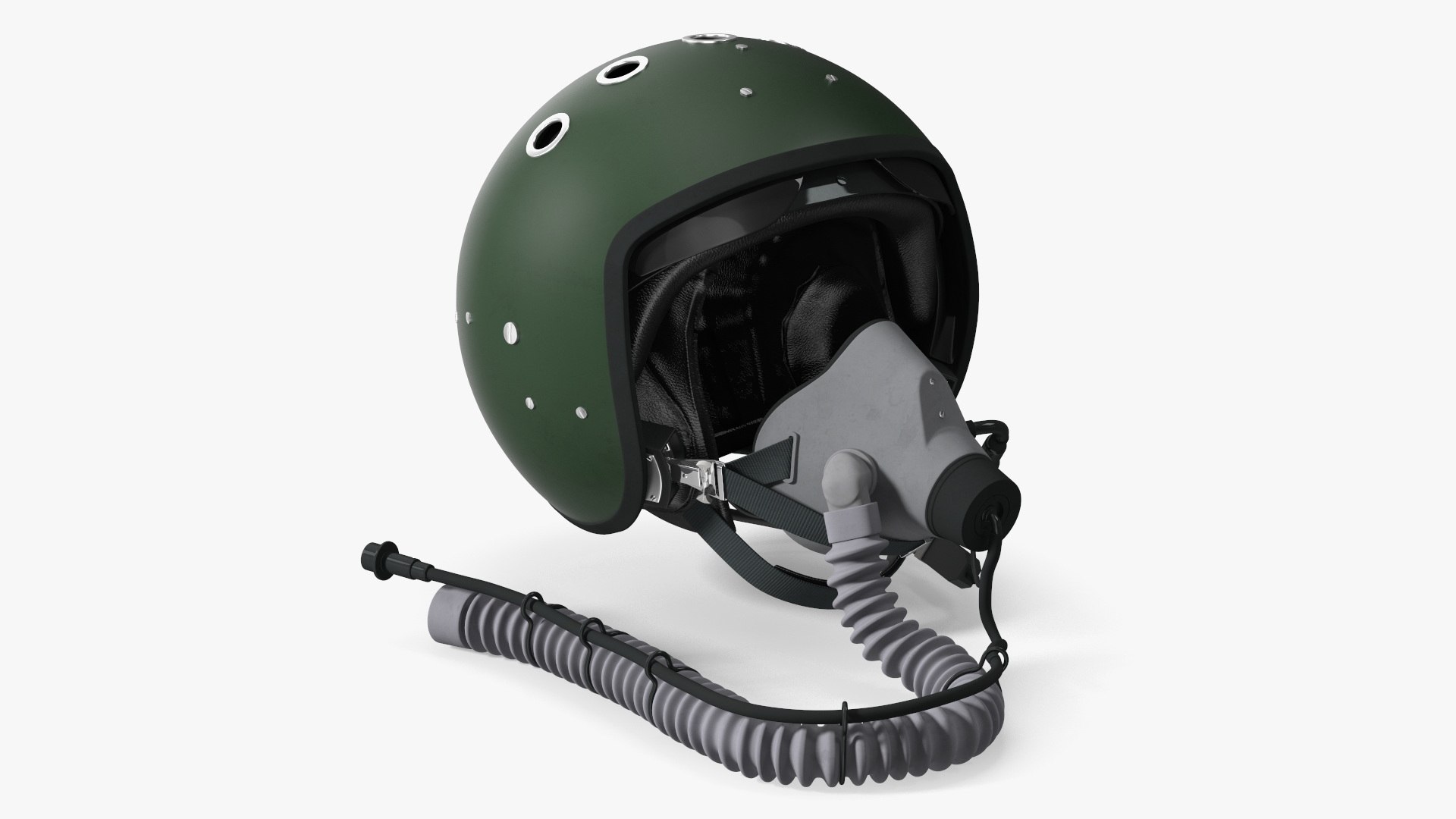 Pilot Helmet With Oxygen Mask 3D Model - TurboSquid 2387460