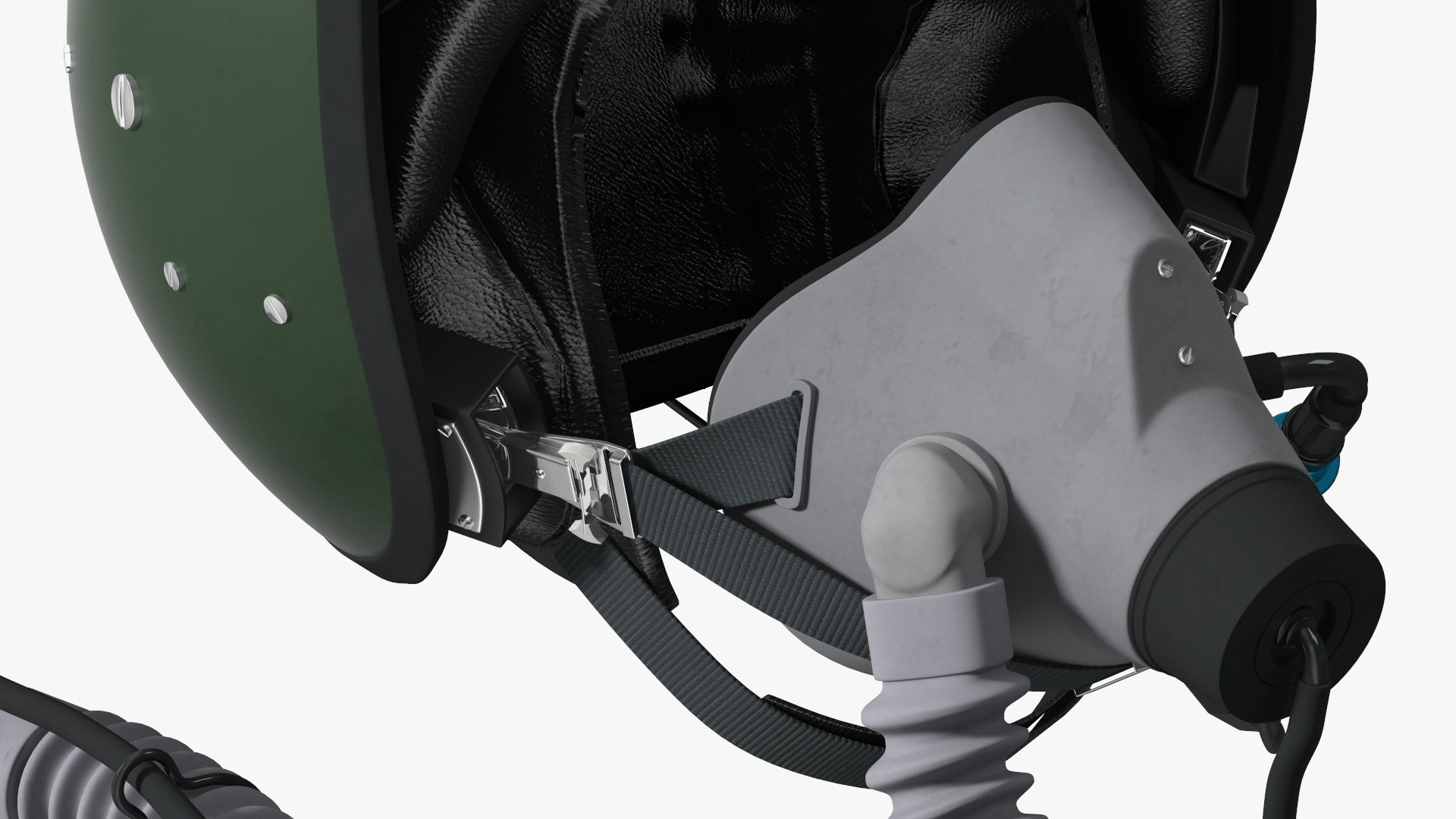 Pilot Helmet With Oxygen Mask 3D Model - TurboSquid 2387460