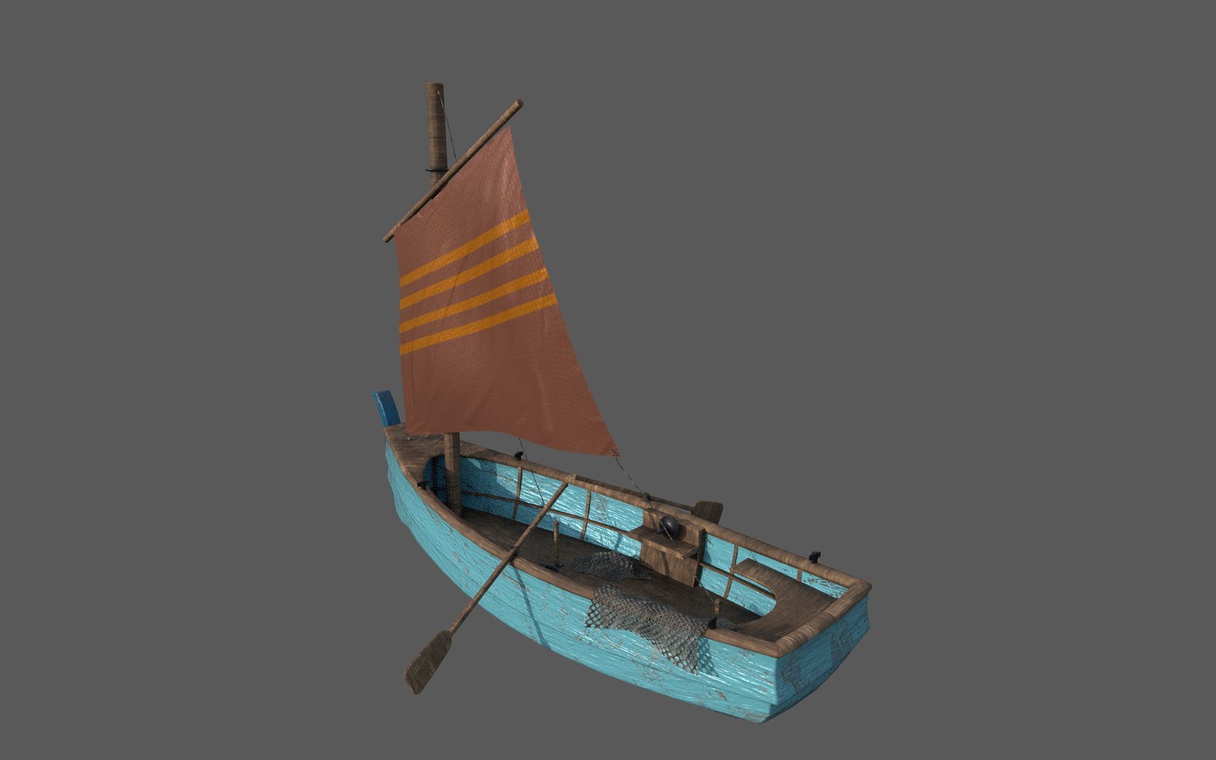 3D Row Boat - TurboSquid 1255027