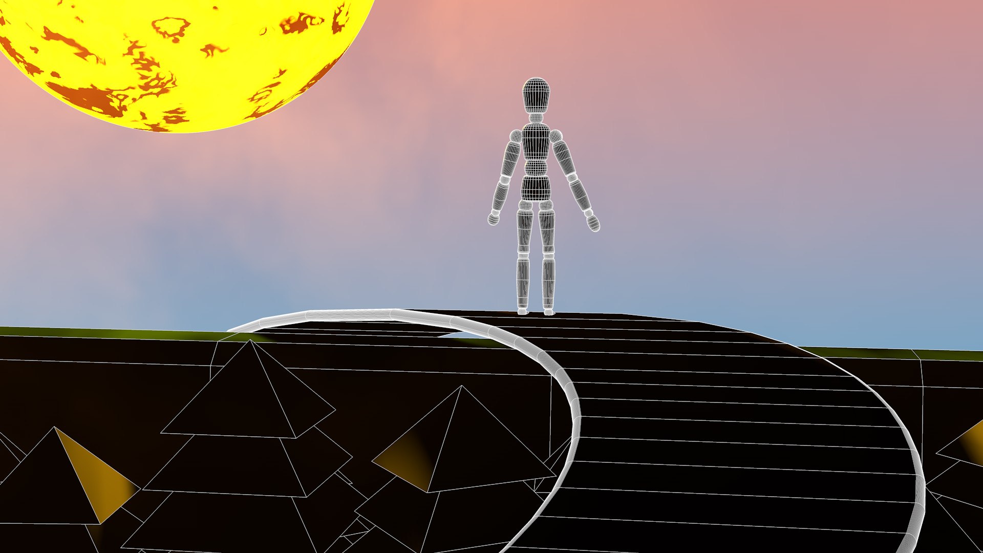 Sunset Hill Stylized Environment 3D Model - TurboSquid 2084951