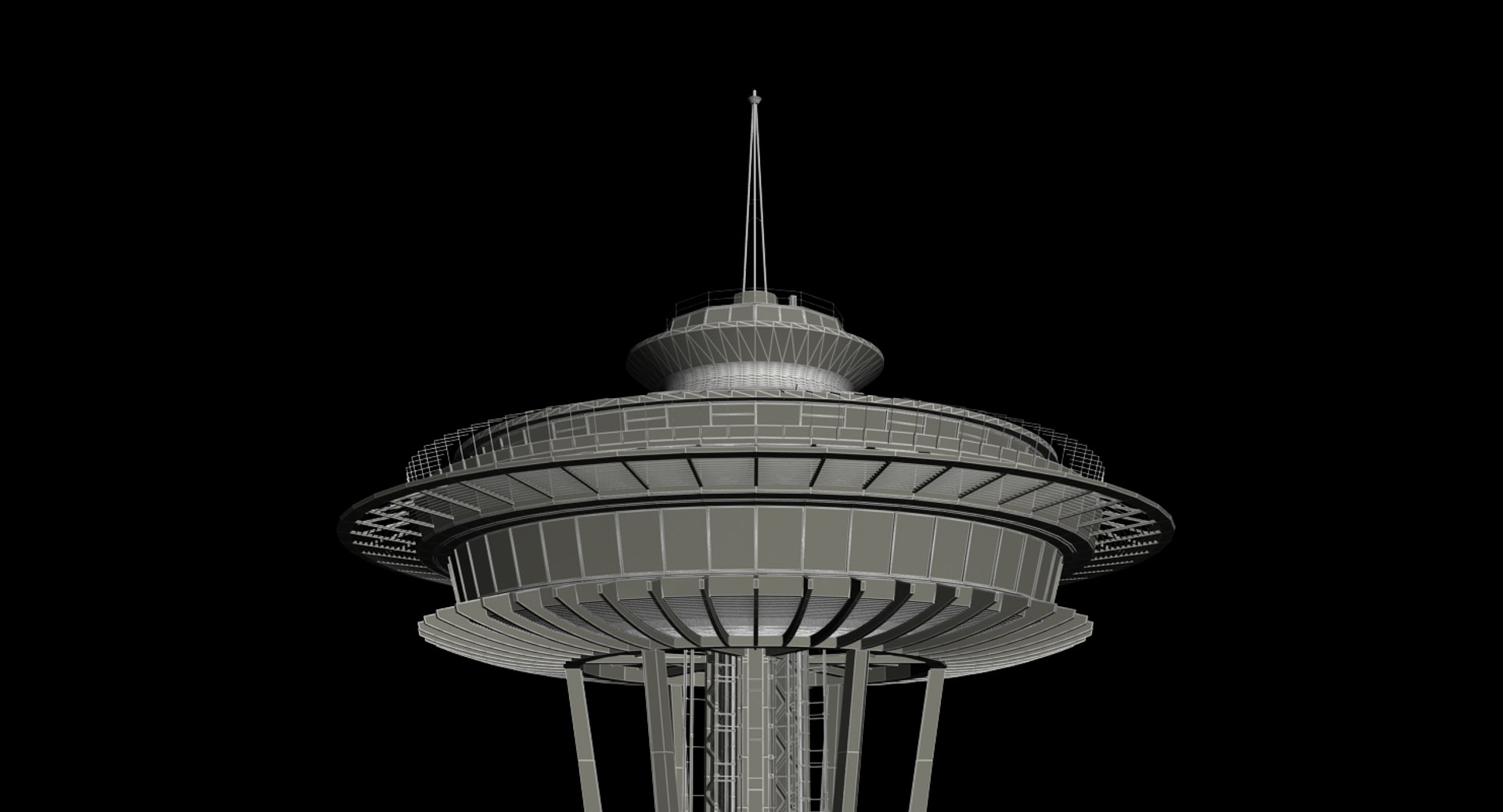 Space Needle Tower Seattle Model - TurboSquid 1425292