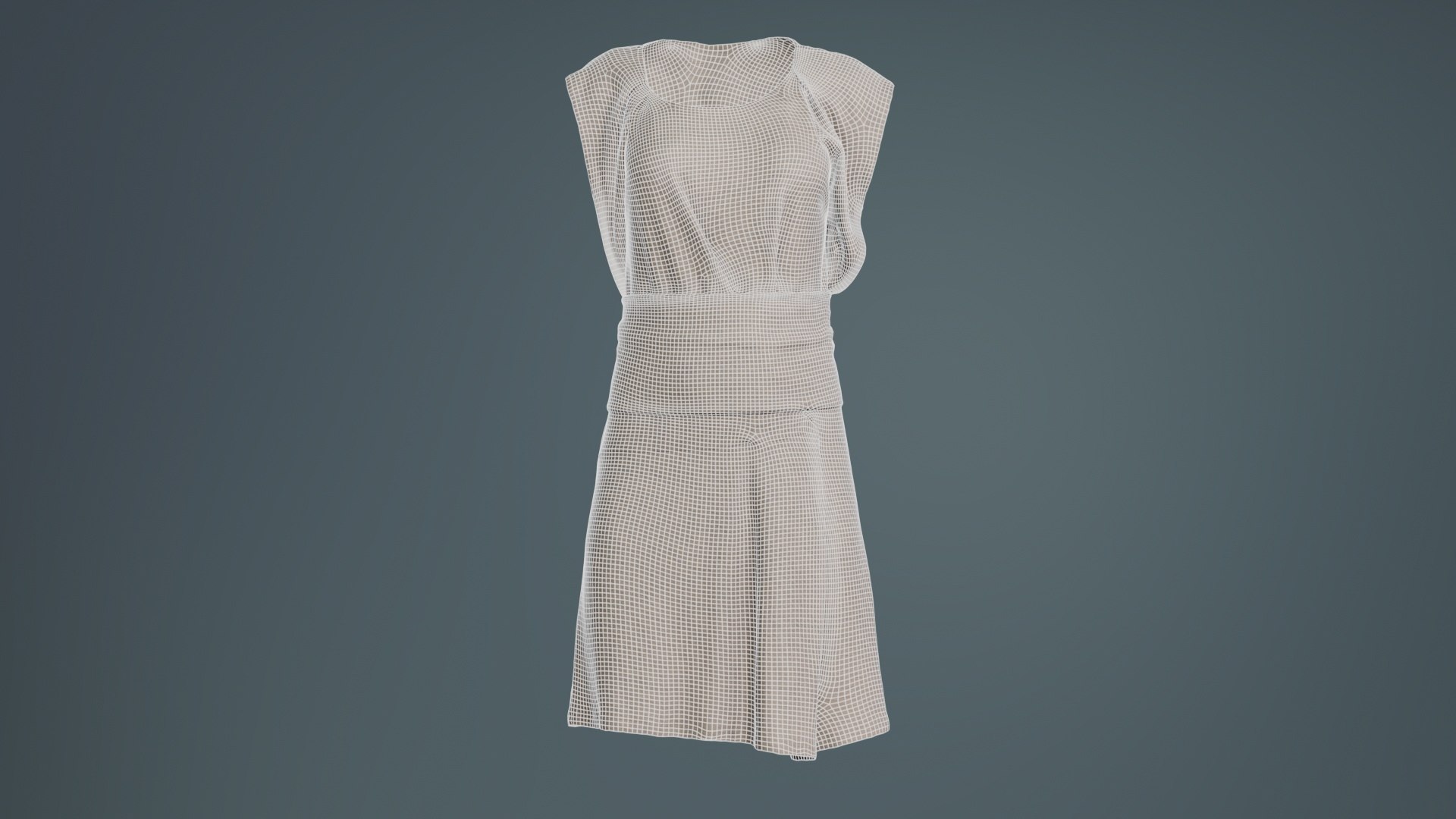3D Brown Tunic Dress Remastered Model - TurboSquid 2360873