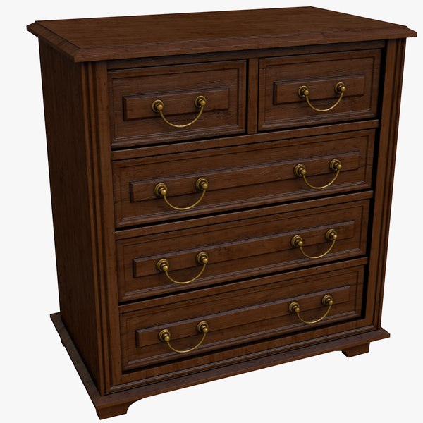 old chest drawers 3d 3ds