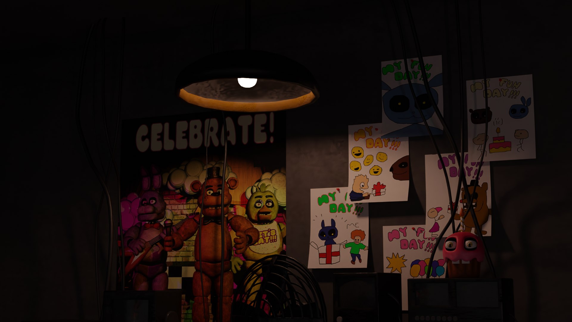 Fnaf 1 Office 3D Model - TurboSquid 2099494