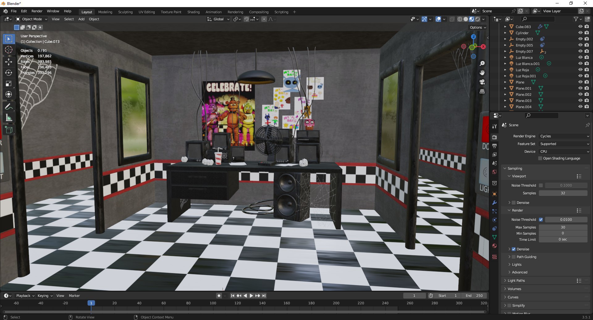 Fnaf 1 Office 3D Model - TurboSquid 2099494