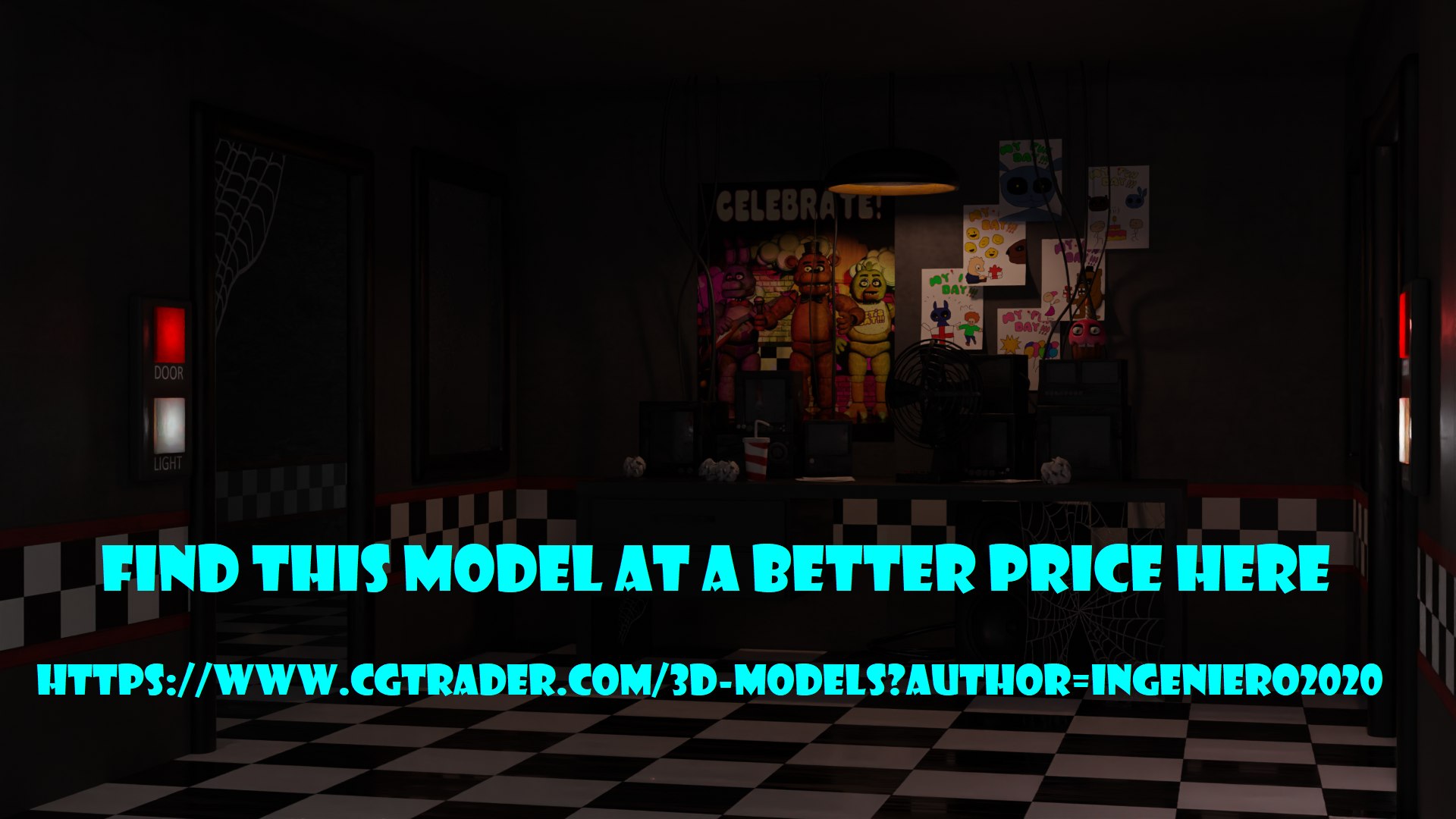 Fnaf 1 Office 3D model - TurboSquid 2099494