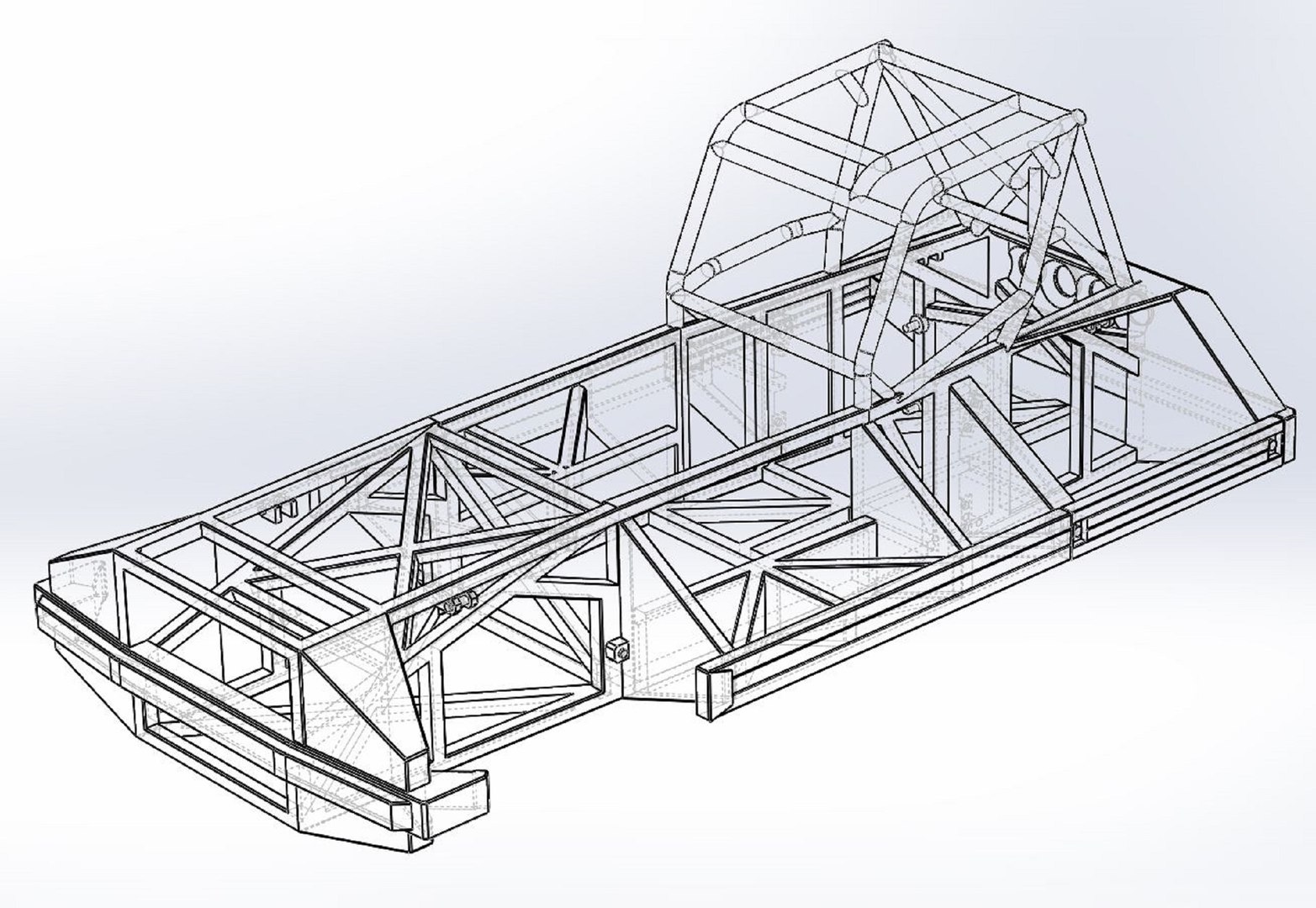 3D Model Frame Of New Zealand Superstock Car Version 3 Scale 1 To 25 ...