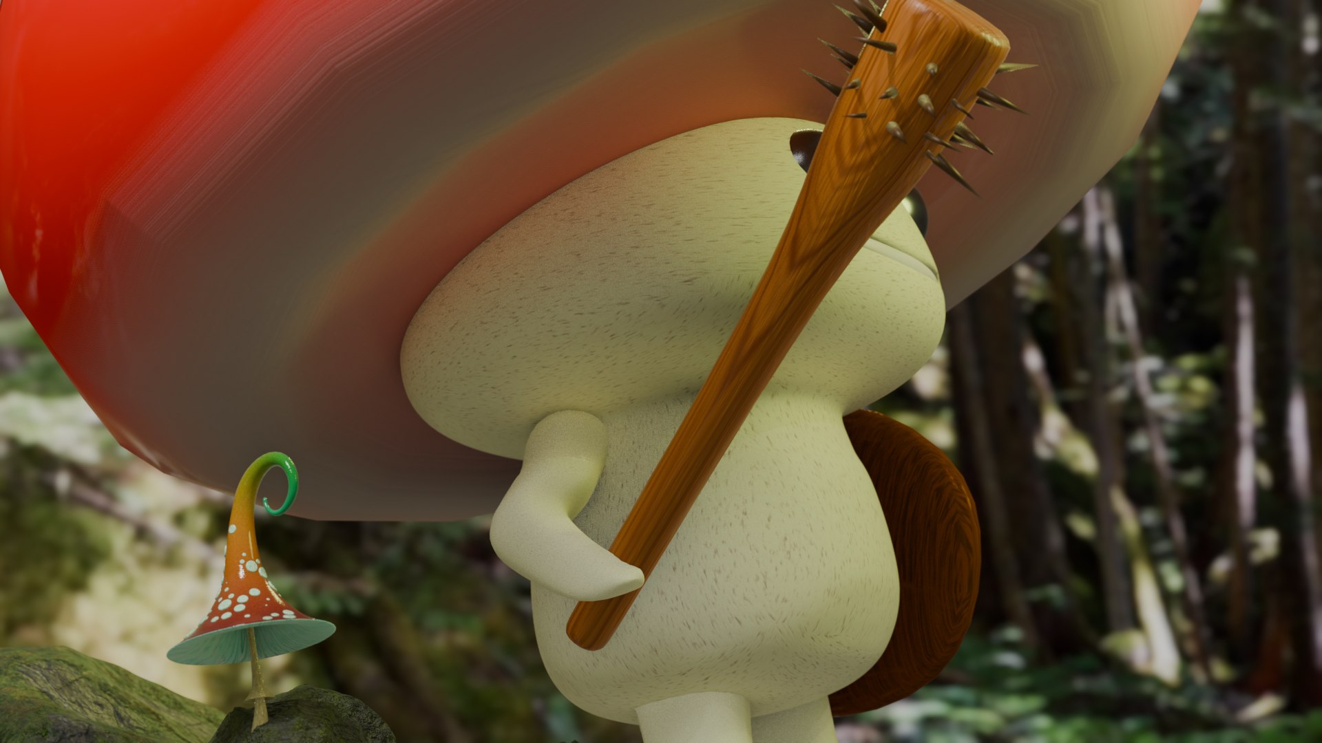 Warrior Mushroom 3D Model - TurboSquid 2470900