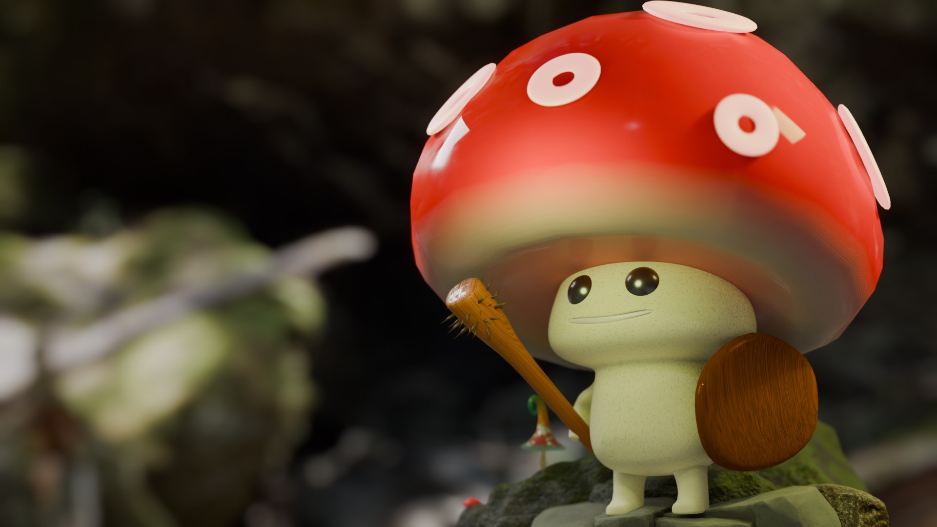 Warrior Mushroom 3D Model - TurboSquid 2470900