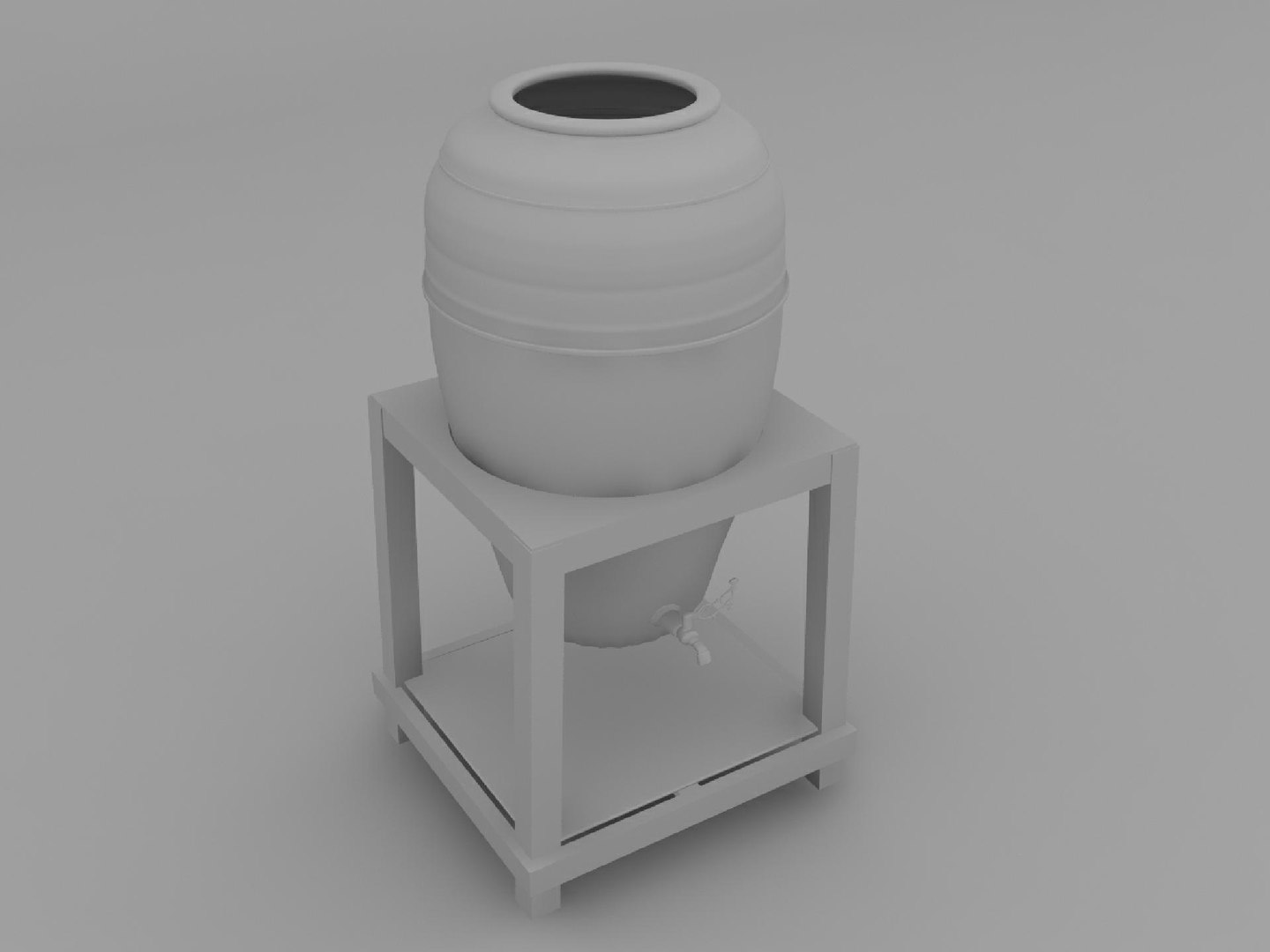 3D Pottery Water Pot Model - TurboSquid 2241488