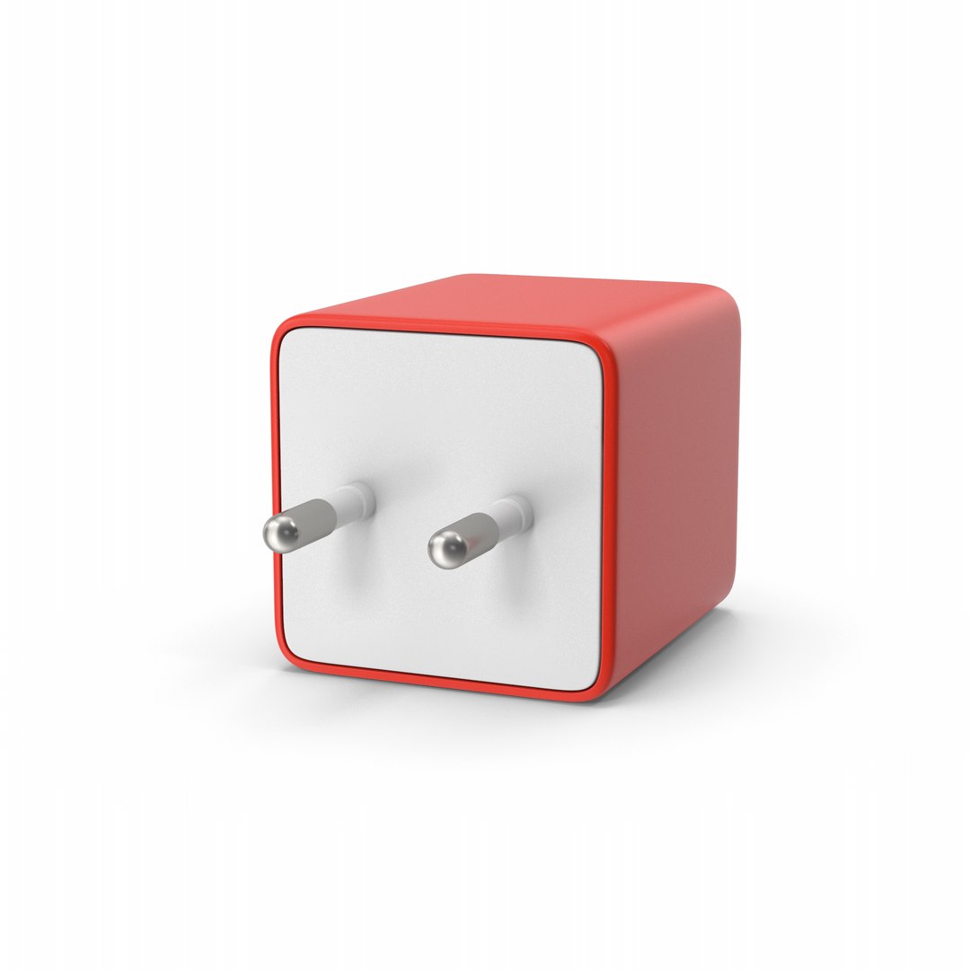 3D Red USB Charger Model - TurboSquid 2198410