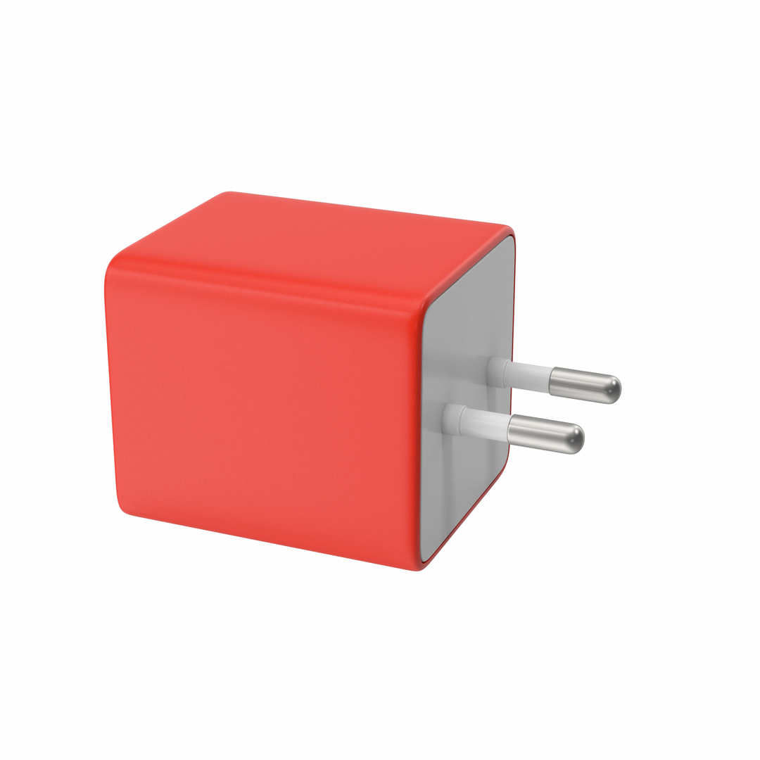 3D Red USB Charger Model - TurboSquid 2198410
