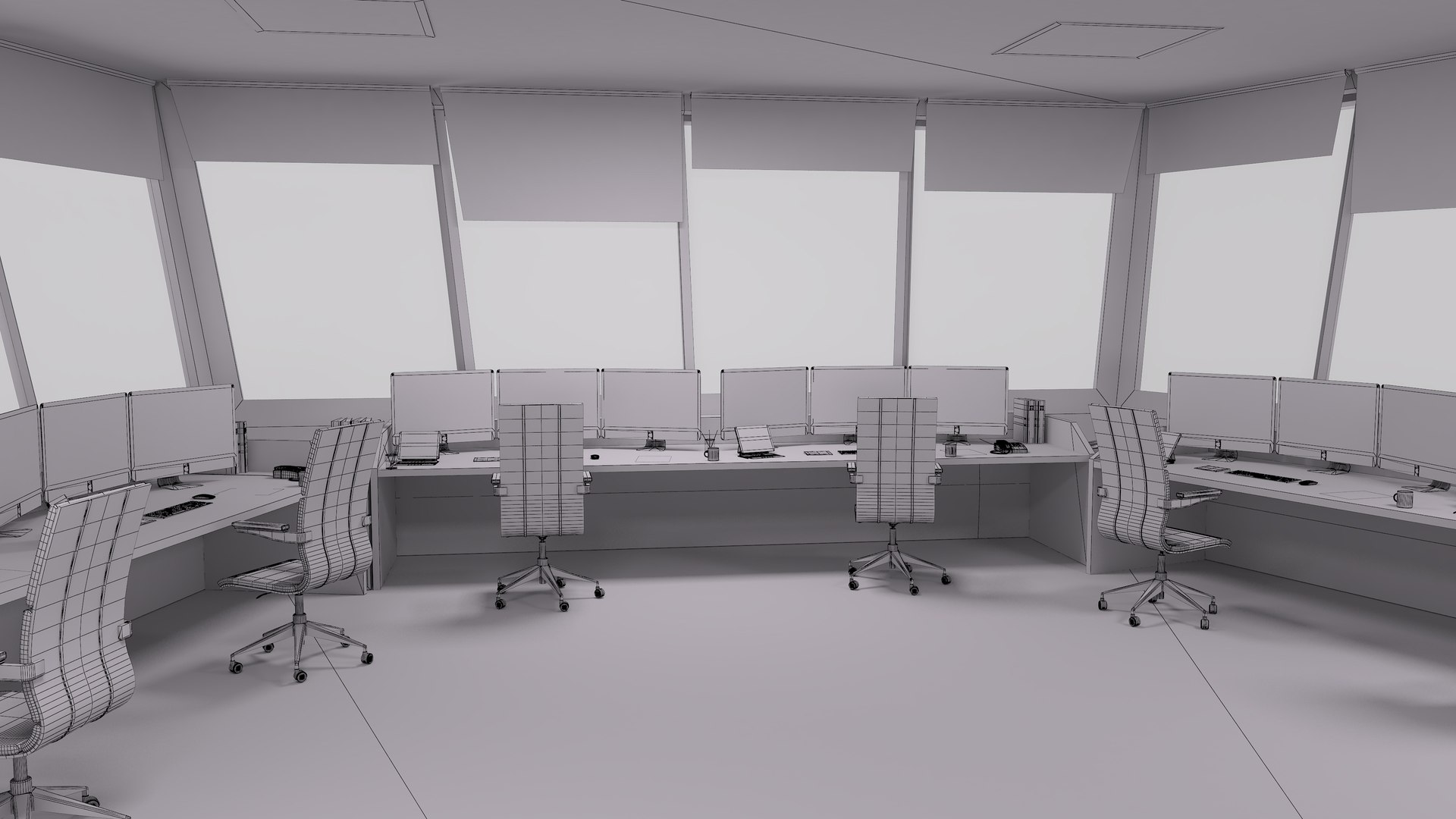 3D Air Traffic Control Tower - TurboSquid 2115875