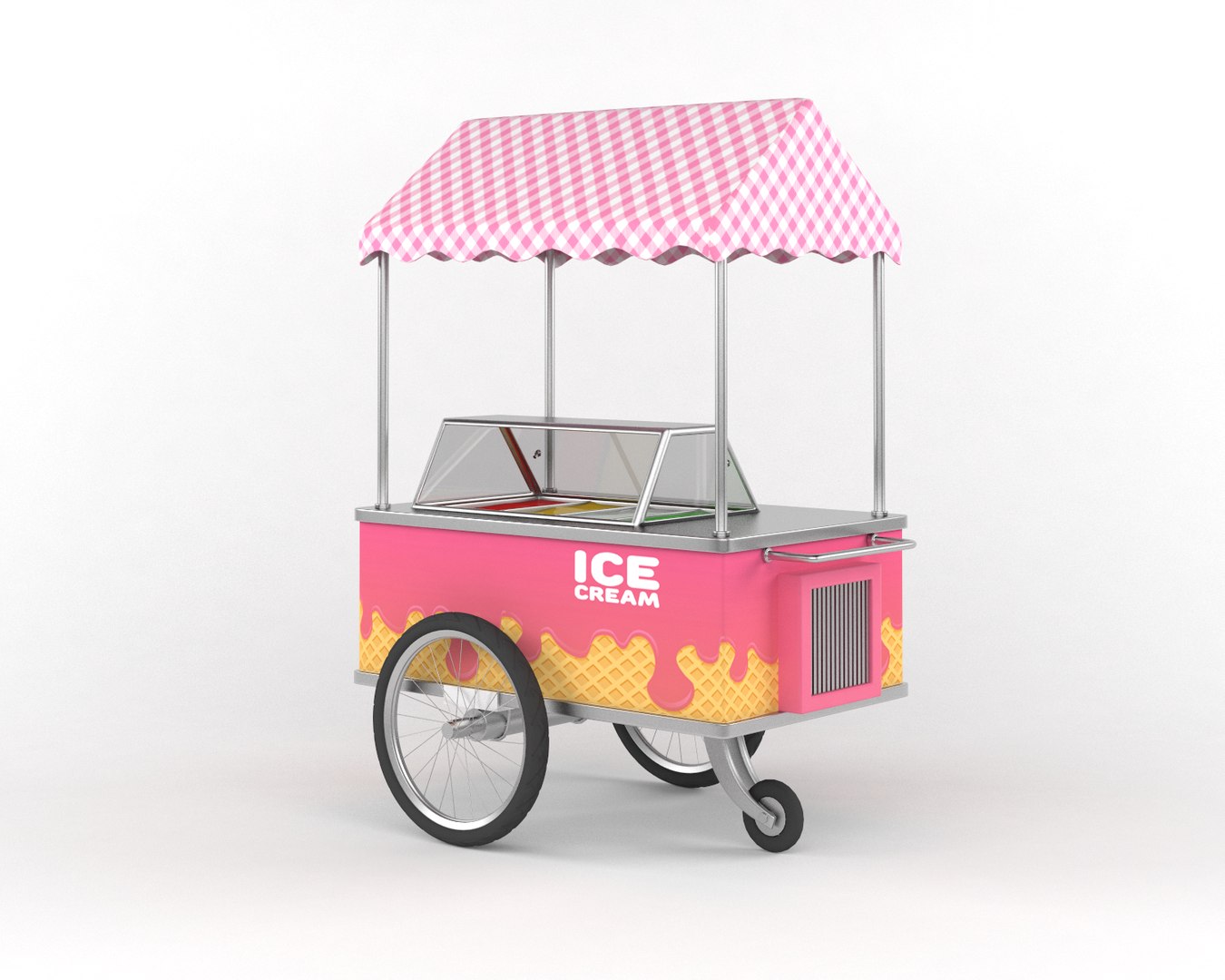 Ice Cream Cart 3D Model - TurboSquid 1279604