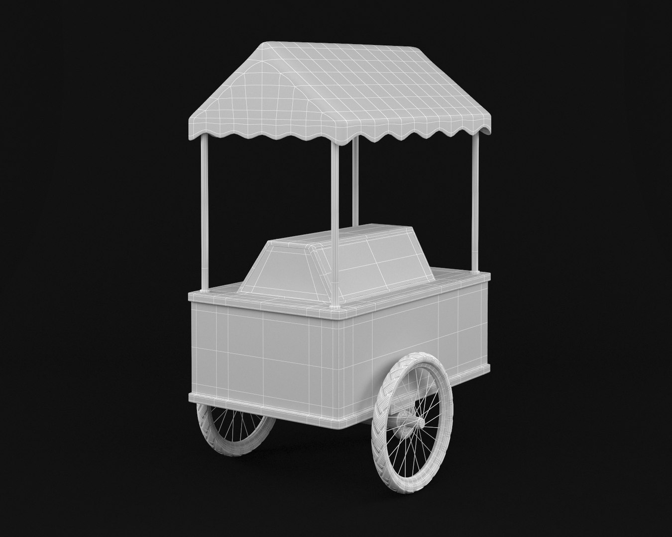 Ice Cream Cart 3D Model - TurboSquid 1279604