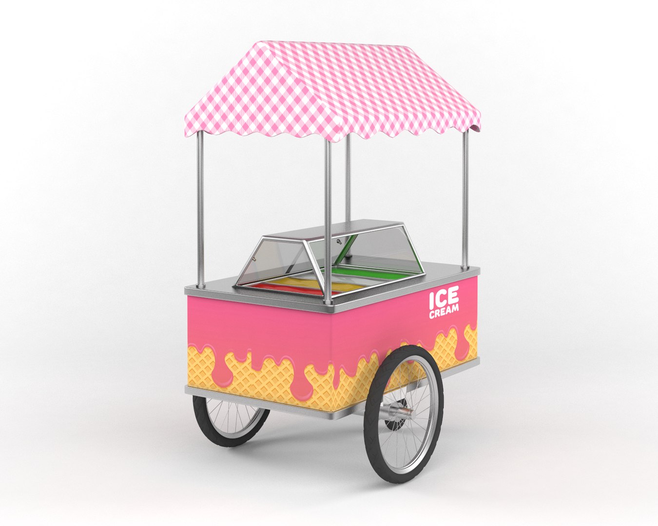 Ice Cream Cart 3D Model - TurboSquid 1279604