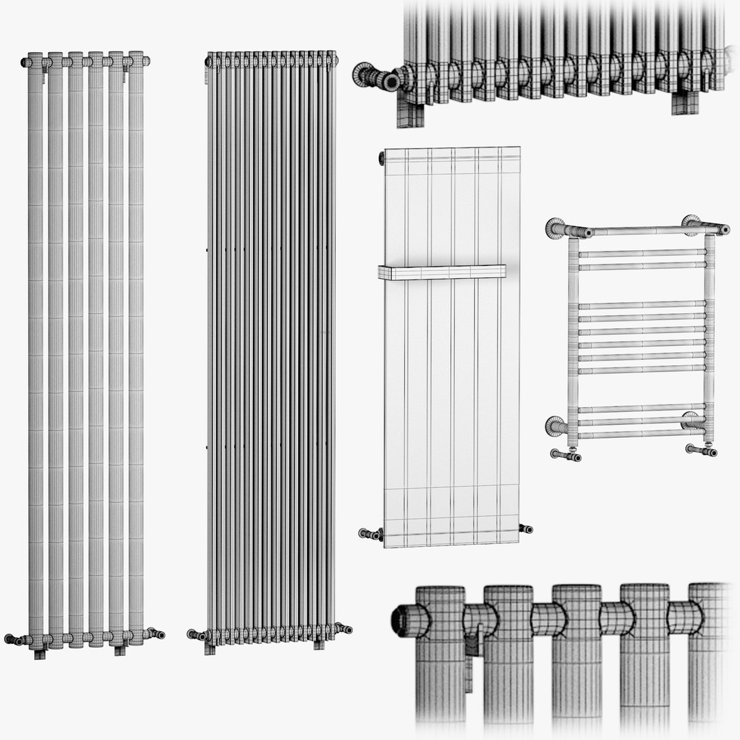 3D Radiators Lusso Set Model - TurboSquid 1809110