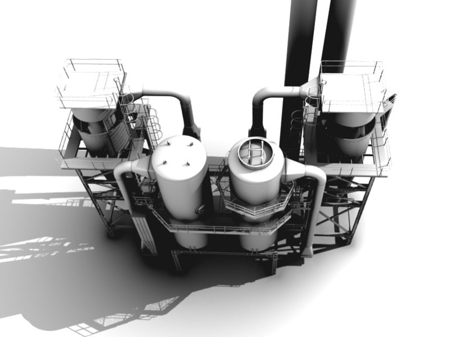 3dsmax factory old rusty