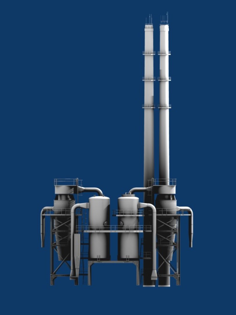 3dsmax factory old rusty