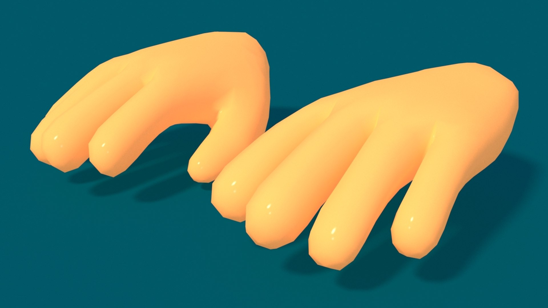 Toon Hand Model - TurboSquid 1212242