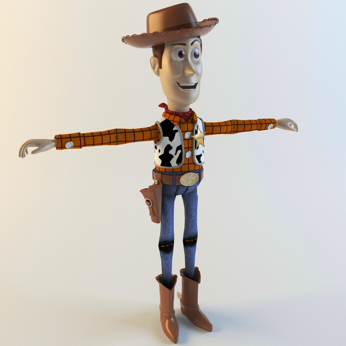 woody sheriff 3d max