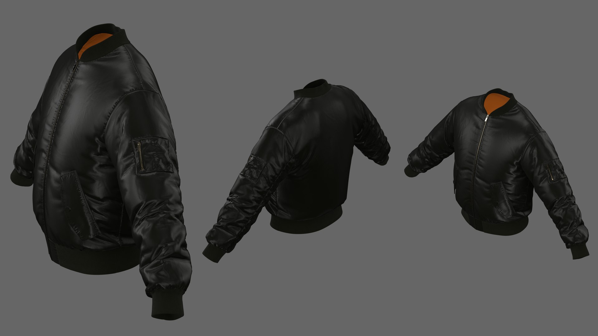 MA-1 BOMBER JACKET Mv2 Zpac Obj Fbx Highpoly 3D Model - TurboSquid 2317350
