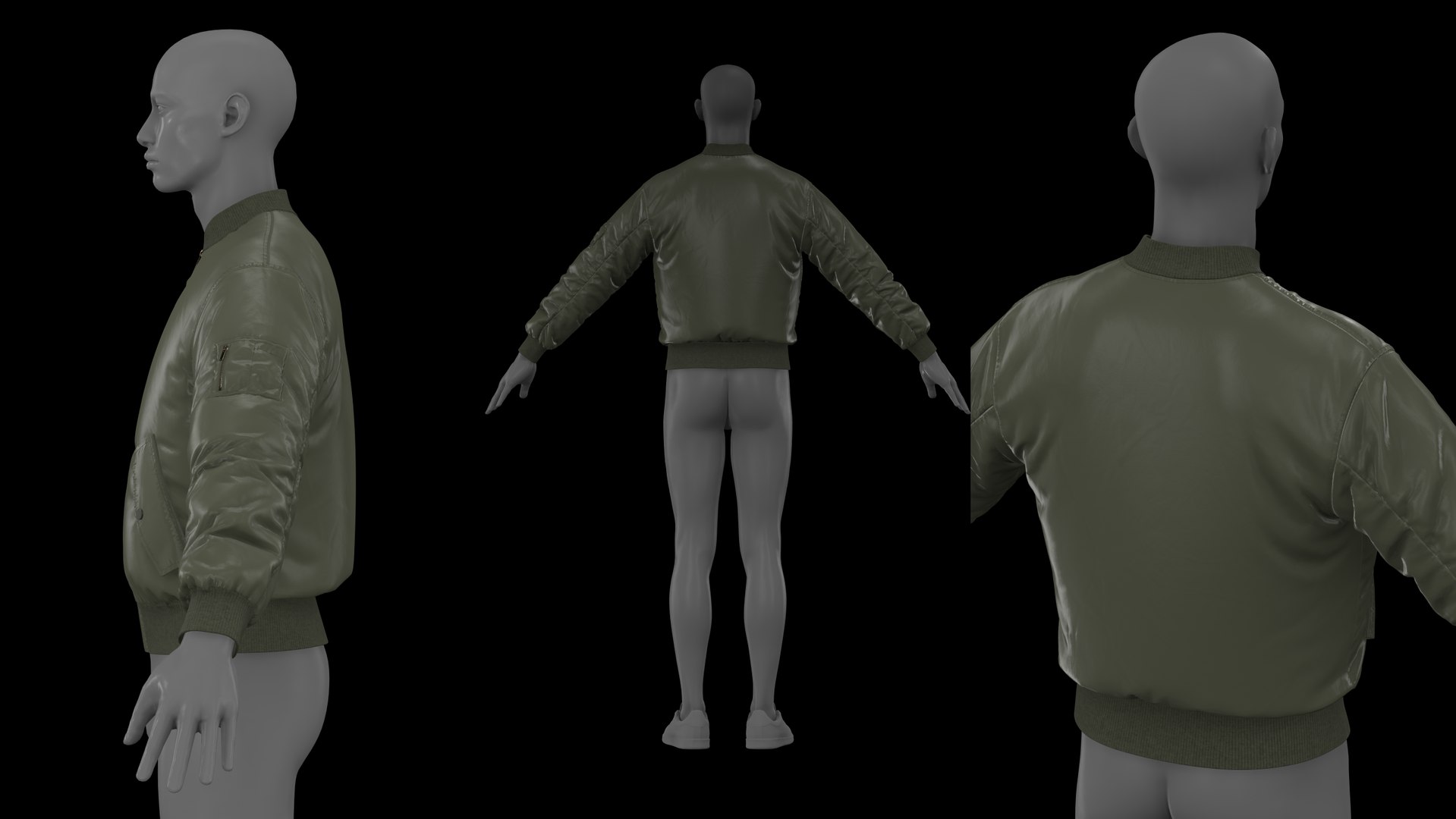 MA-1 BOMBER JACKET Mv2 Zpac Obj Fbx Highpoly 3D Model - TurboSquid 2317350