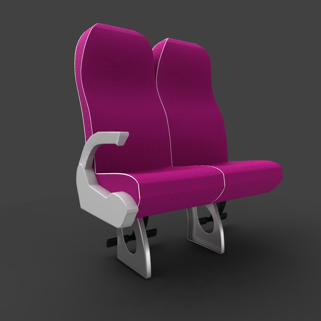 luxury coach seat 4 3d 3ds