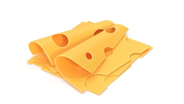 modelo 3d Cartoon Slices of Swiss Cheese - TurboSquid 2080758
