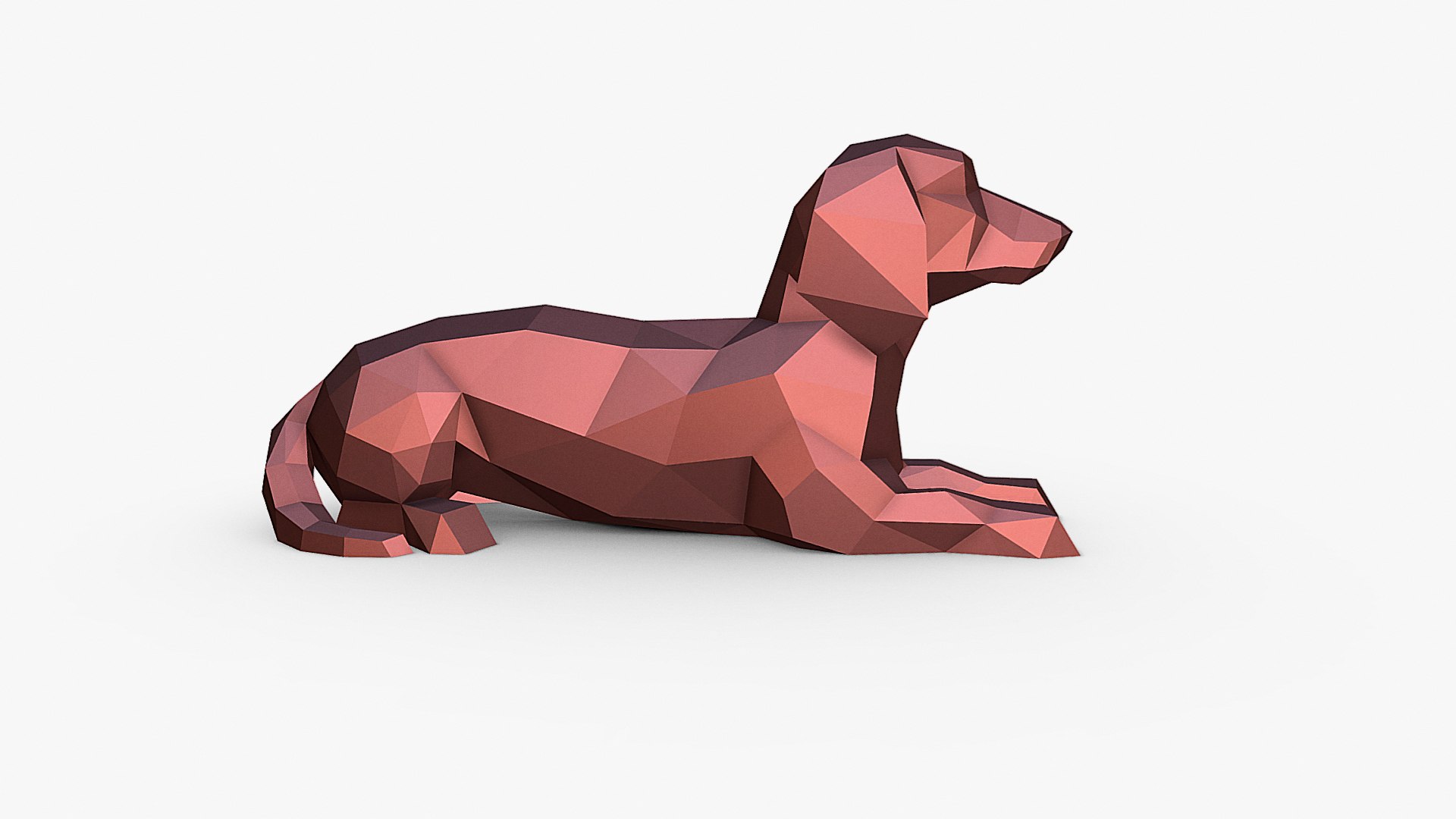 Dachshund Laying Down 3D Model - TurboSquid 1975278