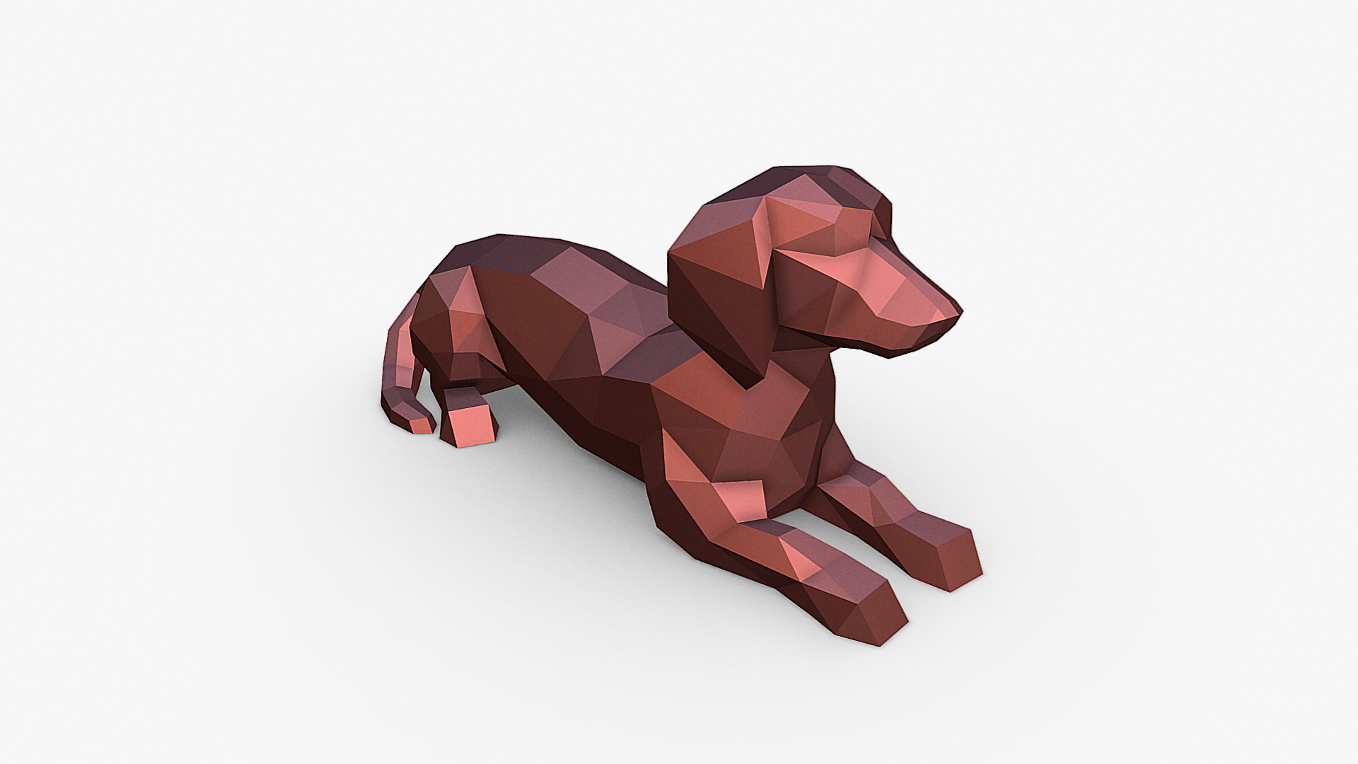 Dachshund Laying Down 3D Model - TurboSquid 1975278