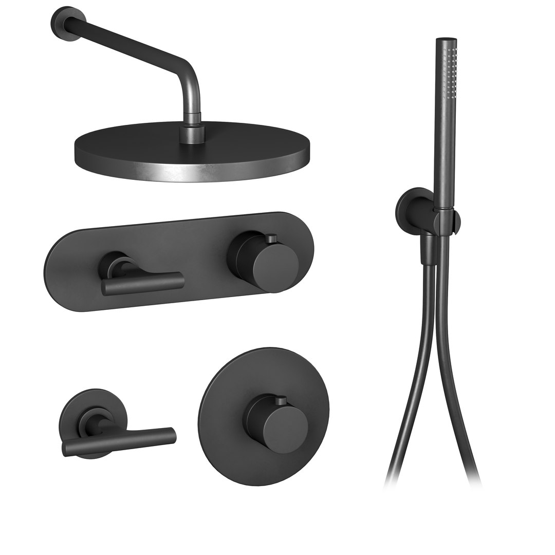 3D Model Faucets And Shower Sets Fantini SAILING Set - TurboSquid 1809104