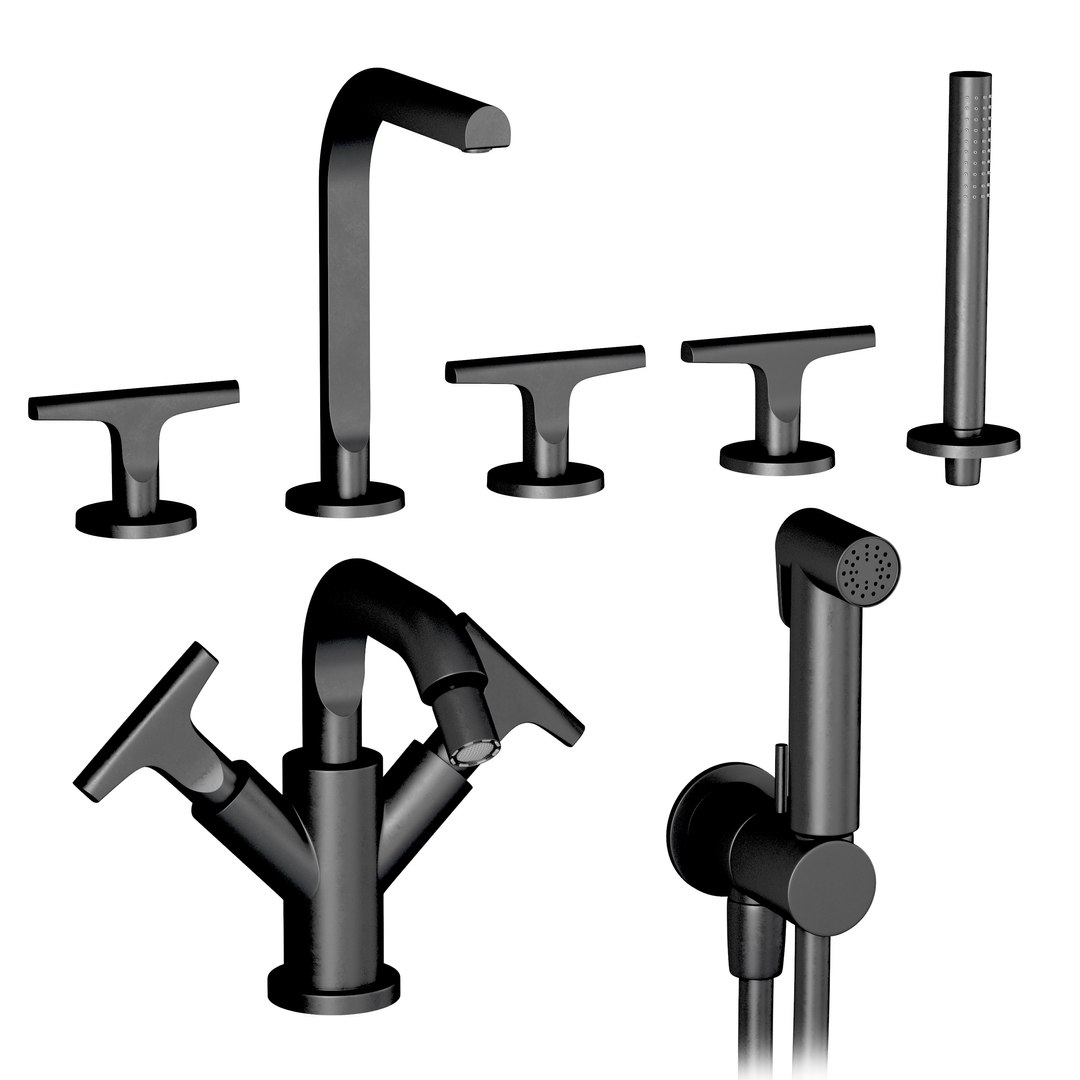 3D Model Faucets And Shower Sets Fantini SAILING Set - TurboSquid 1809104
