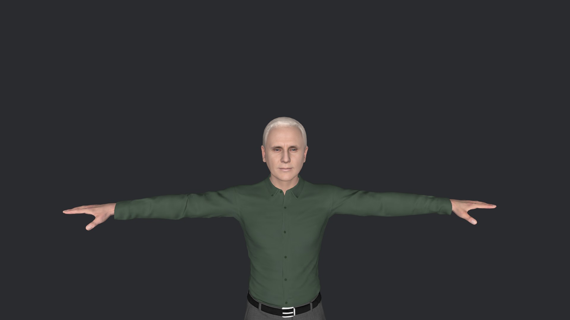 Mike Pence Hyper Realistic Full Body Fully Rigged 3D Character Model ...