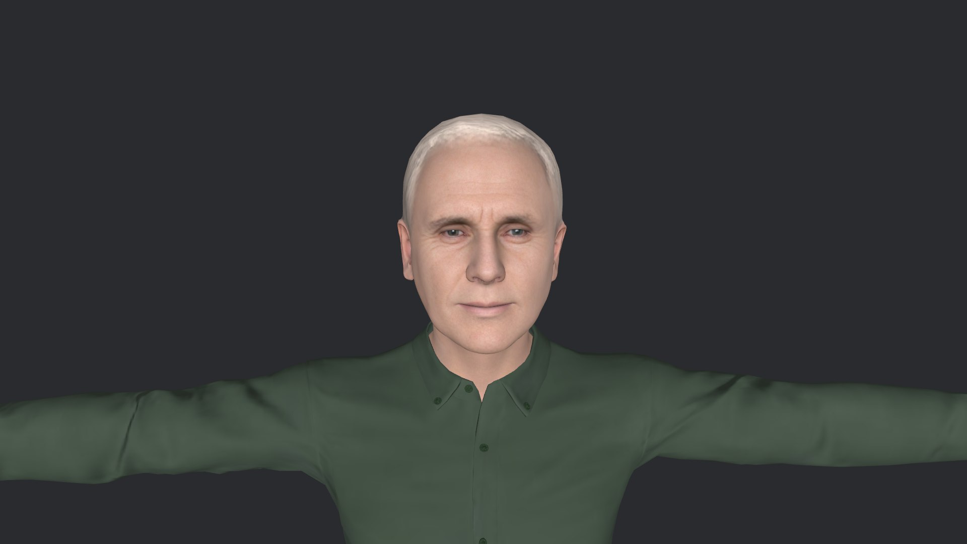 Mike Pence Hyper Realistic Full Body Fully Rigged 3D Character Model ...