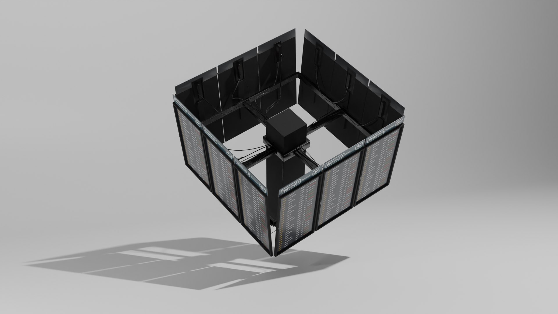 3D Flight Information Board - TurboSquid 2251669