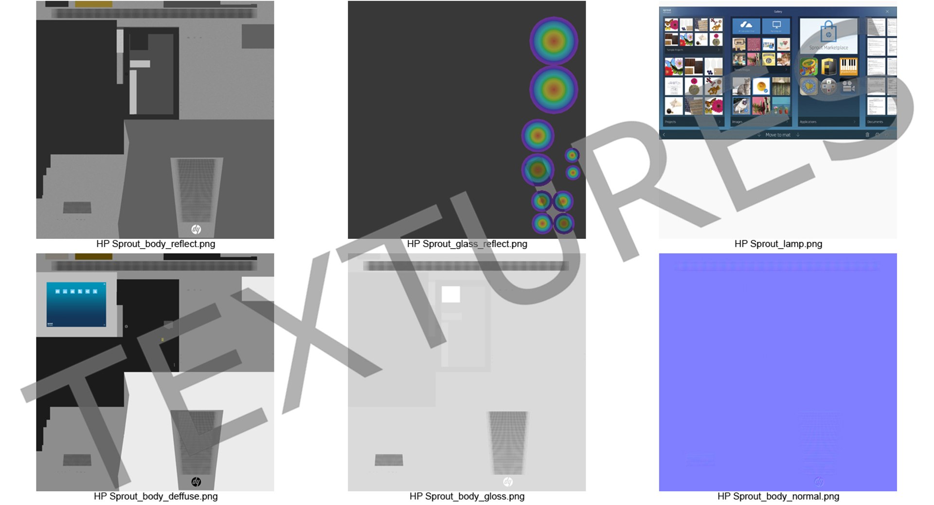 Hp Sprout Personal Computer Model - TurboSquid 1187150