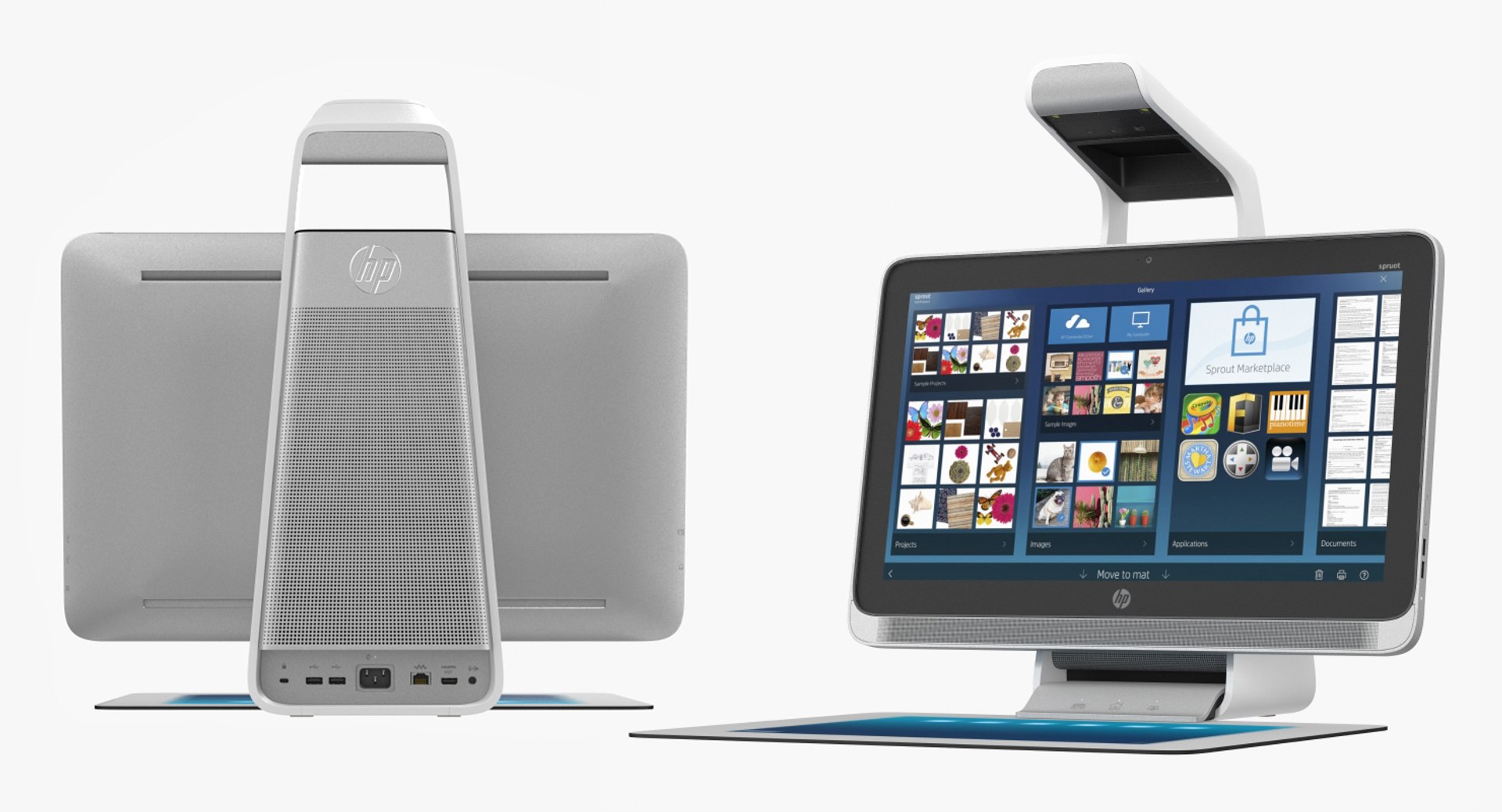Hp Sprout Personal Computer Model - TurboSquid 1187150
