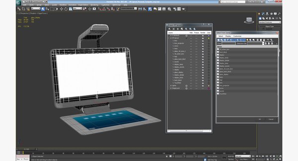 Hp sprout personal computer model - TurboSquid 1187150