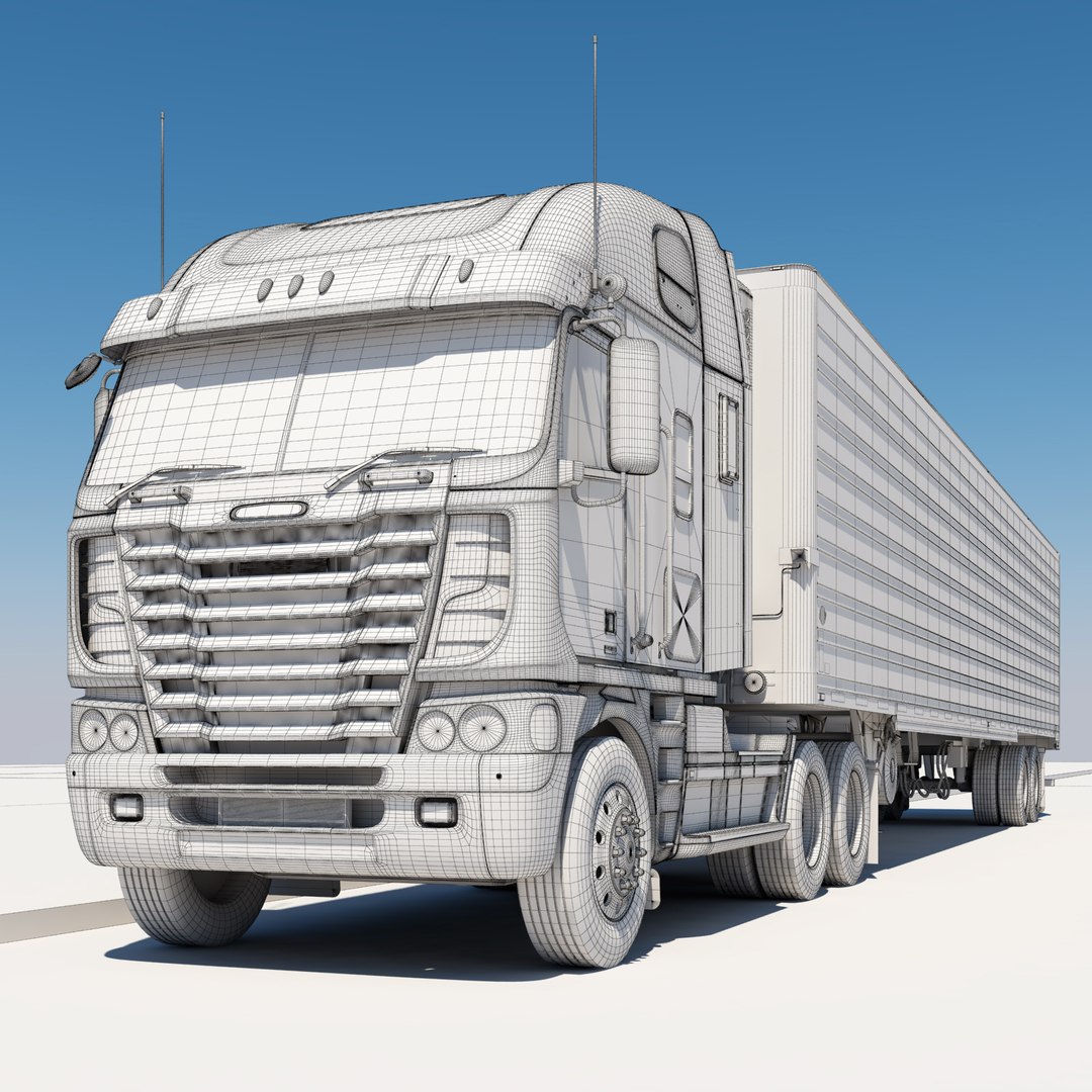 Freightliner argosy 3D model - TurboSquid 1202441
