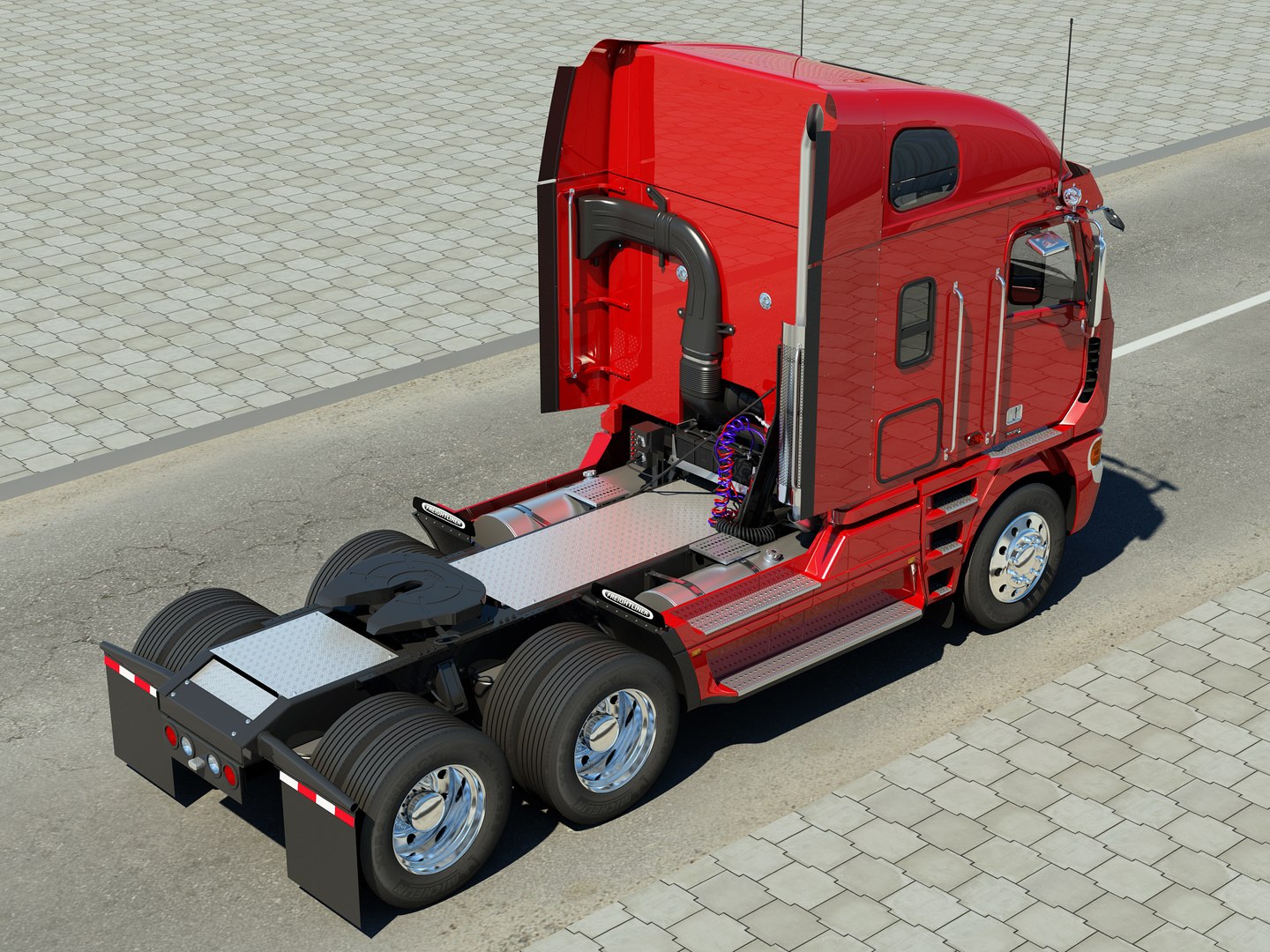 Freightliner Argosy 3D Model - TurboSquid 1202441