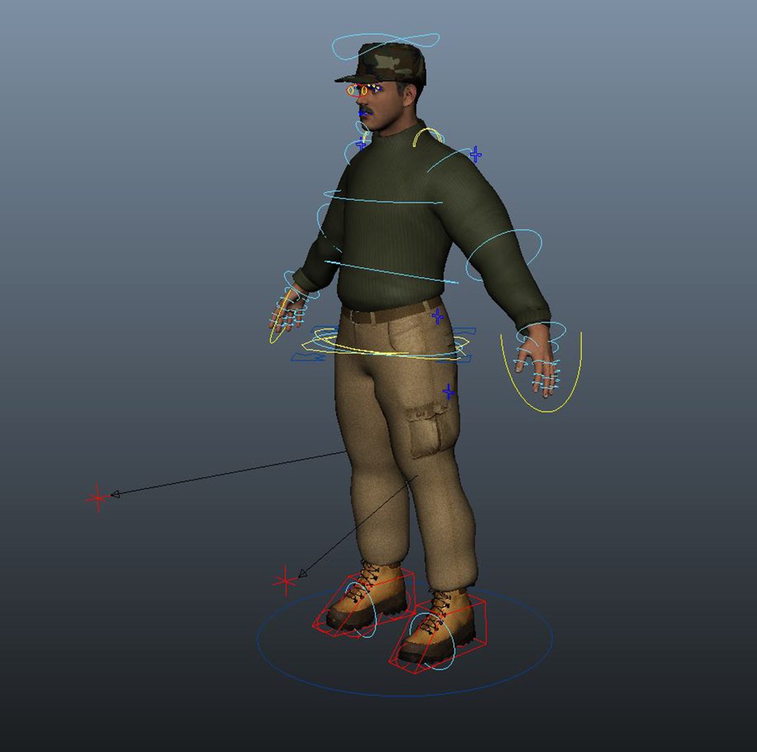 3D Rigged Sergeant Model - TurboSquid 1351370