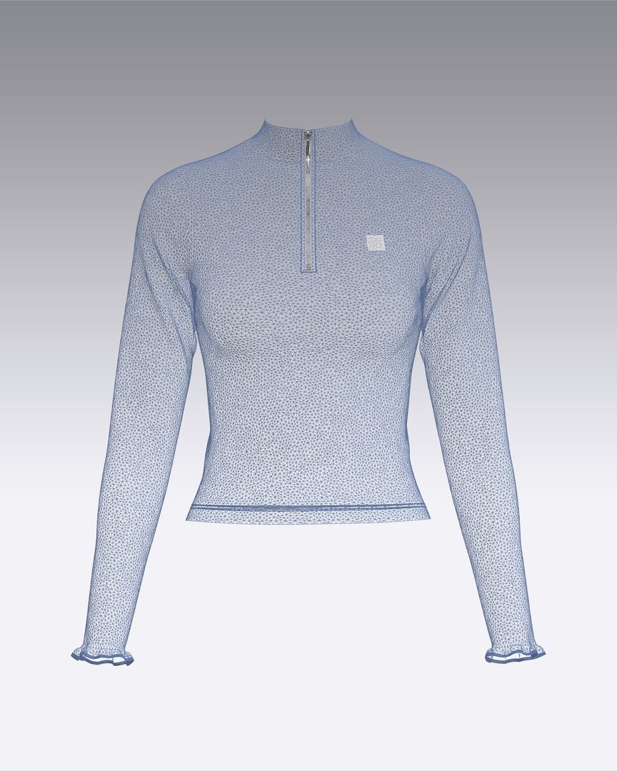 Girls Ribbed With Zipper Tops 3D model - TurboSquid 2021676