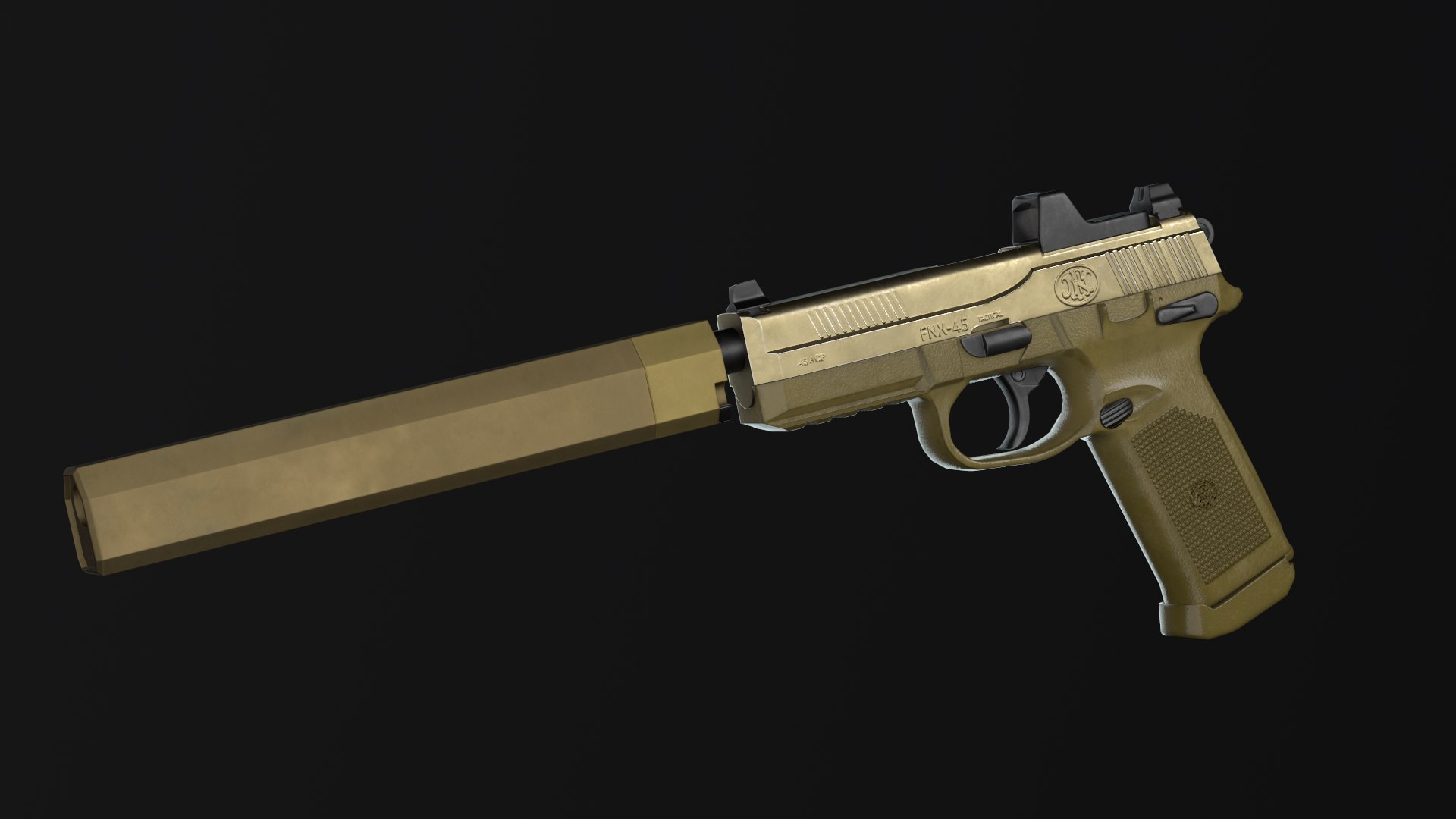 3D Model FNX-45 TACTICAL - TurboSquid 1956602