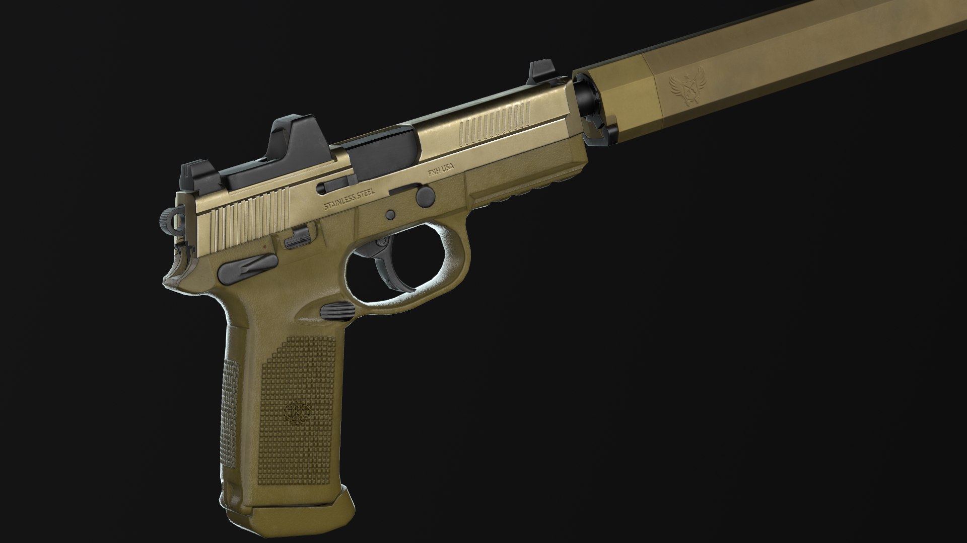 3D Model FNX-45 TACTICAL - TurboSquid 1956602