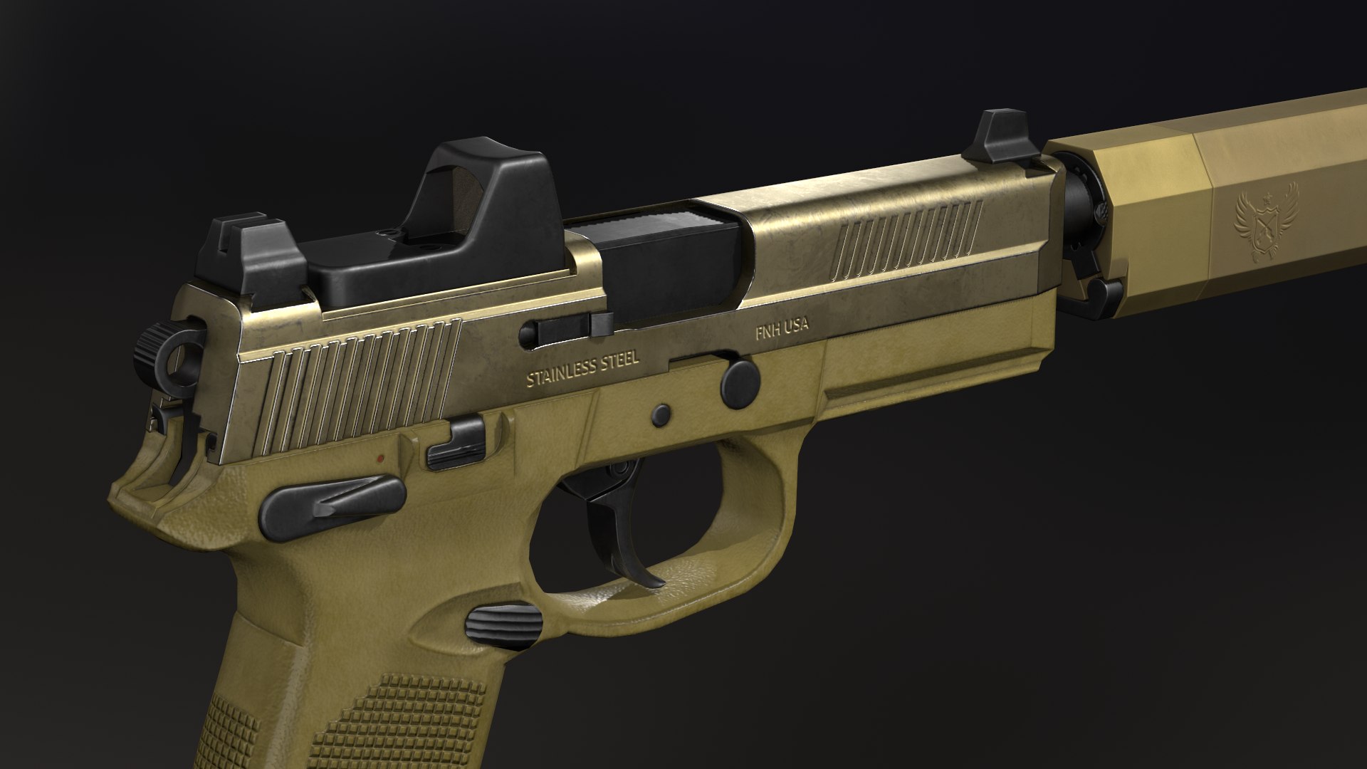 3D Model FNX-45 TACTICAL - TurboSquid 1956602
