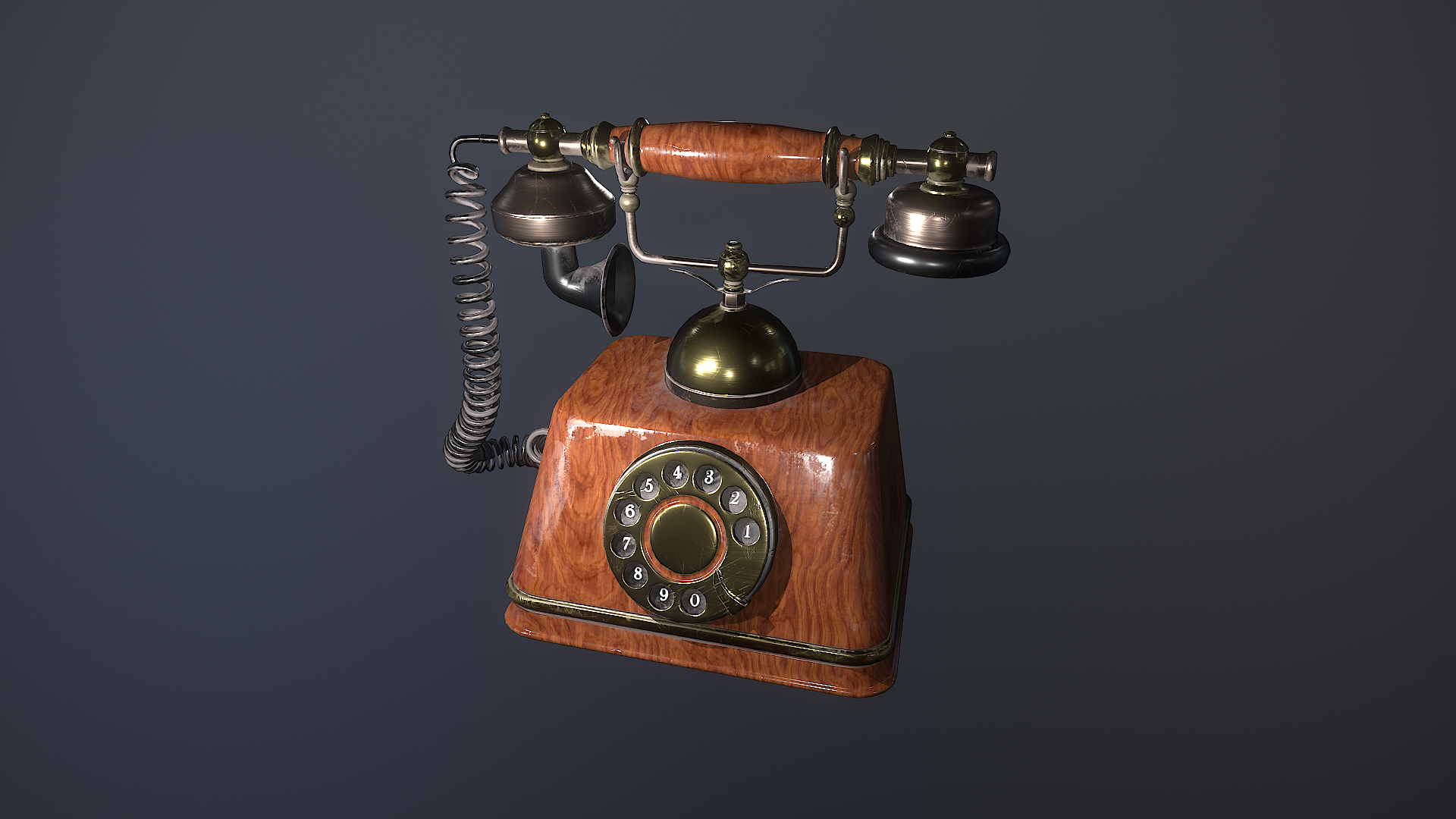 Vintage retro telephone 3D model 3D - TurboSquid 1729678