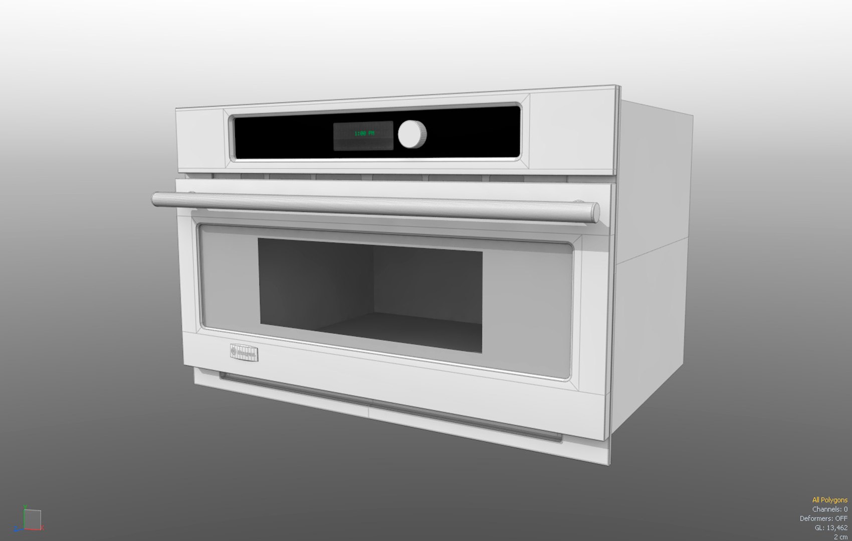 3d monogram oven model