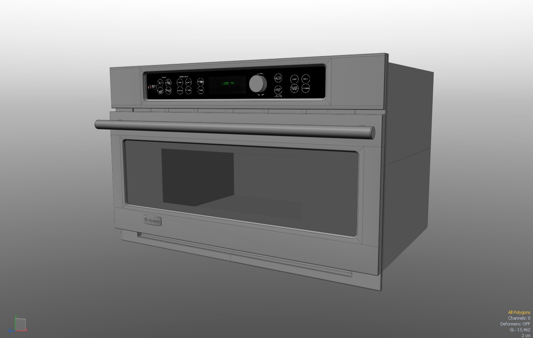 3d monogram oven model